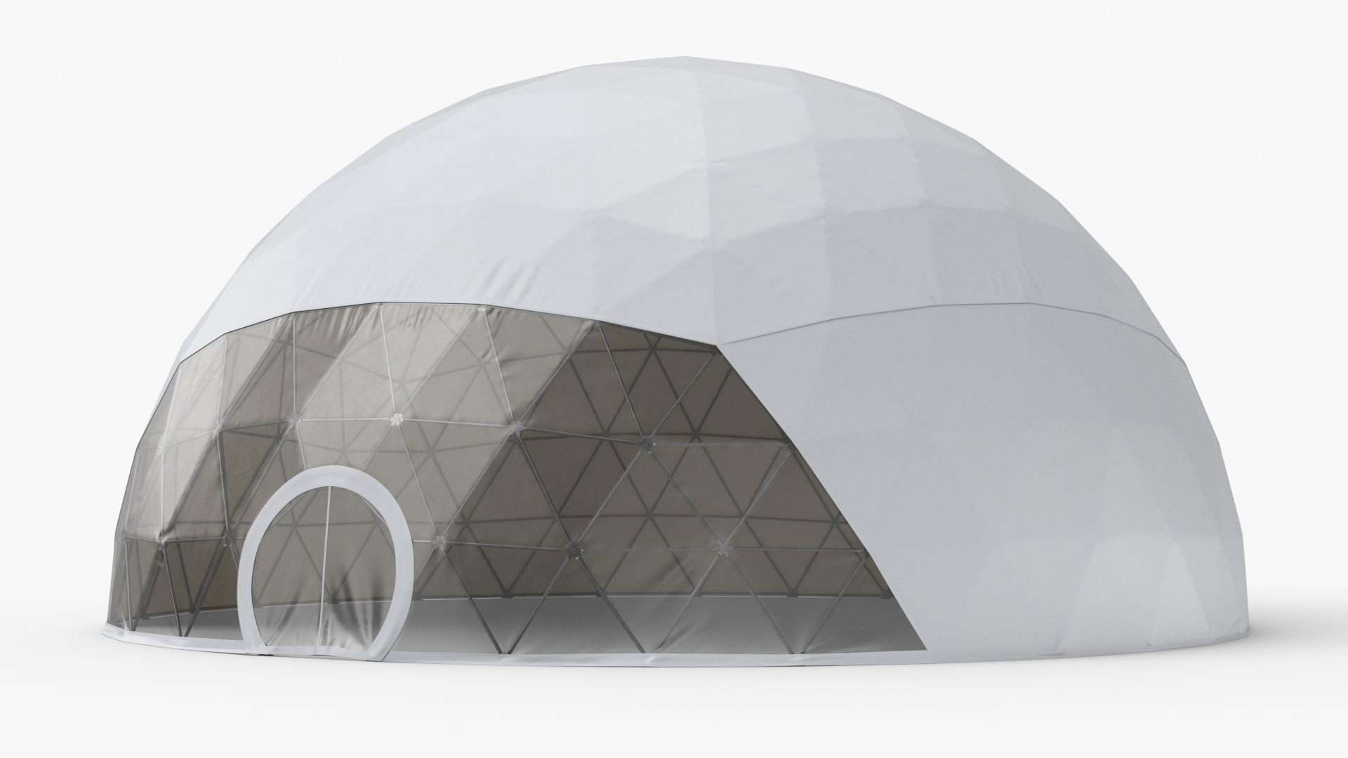 3D Outdoor Sphere Dome Tent For Events White - TurboSquid 2246271