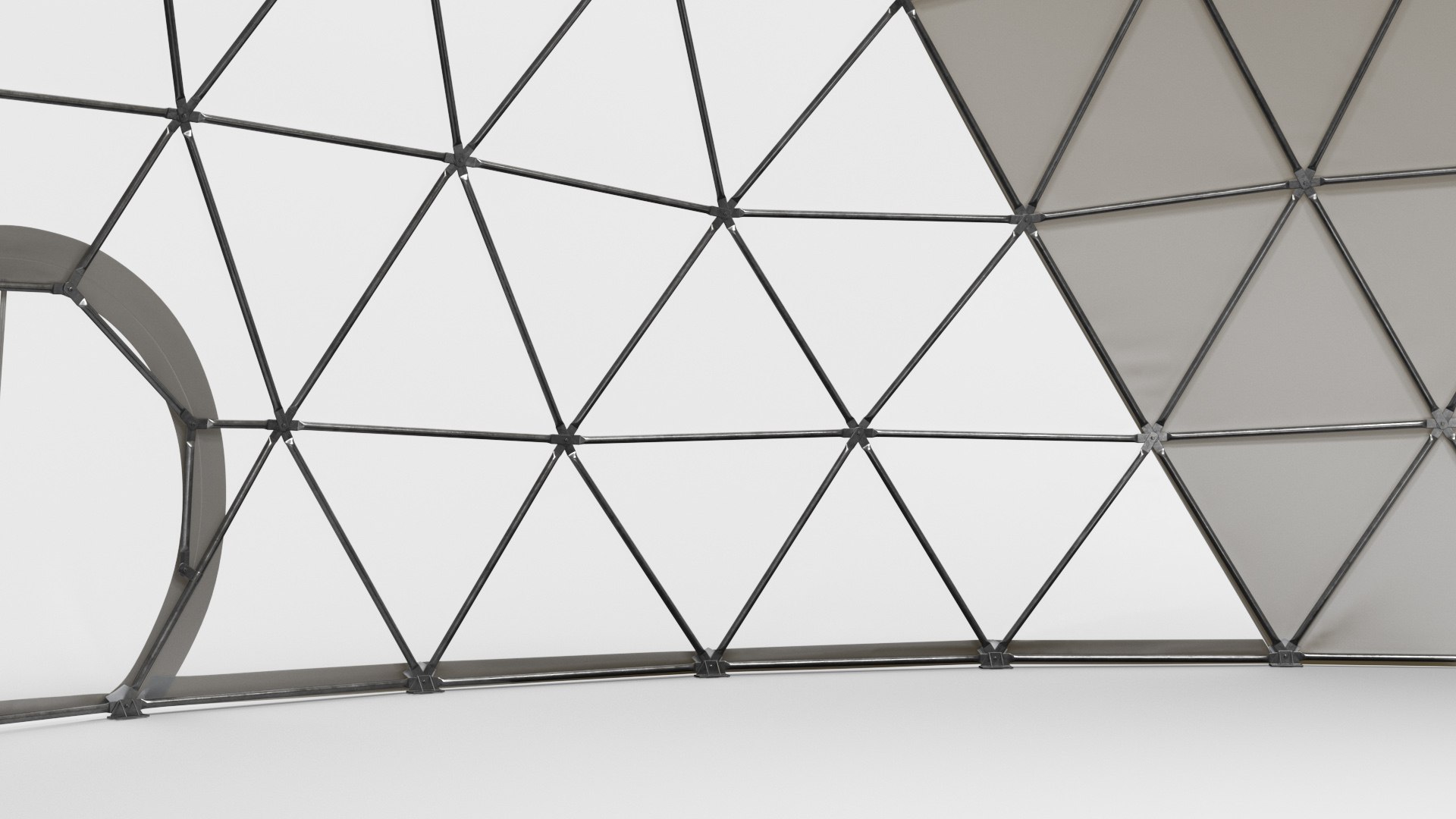 3D Outdoor Sphere Dome Tent For Events White - TurboSquid 2246271