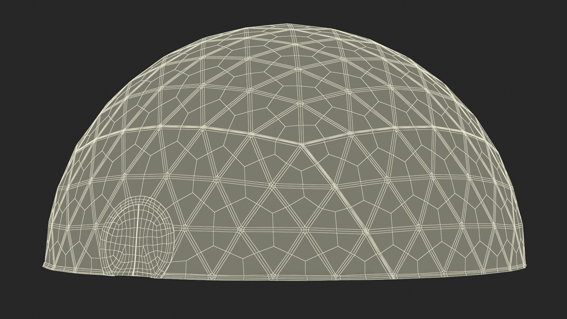 3D Outdoor Sphere Dome Tent For Events White - TurboSquid 2246271