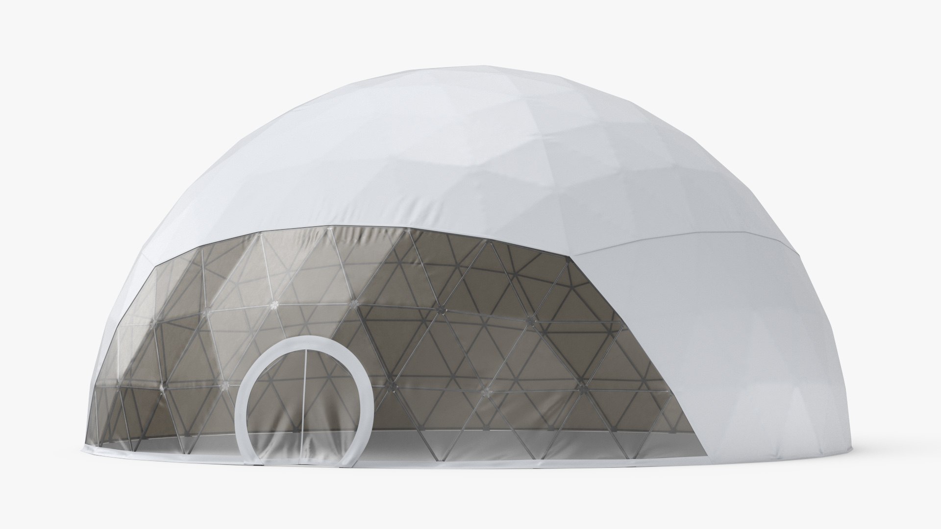3D Outdoor Sphere Dome Tent For Events White - TurboSquid 2246271