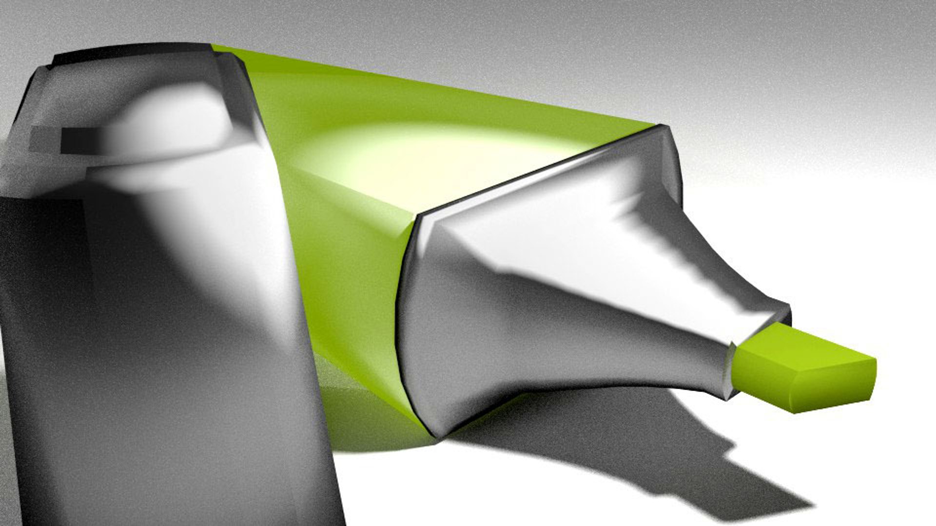 Highlight Pen 3d Model