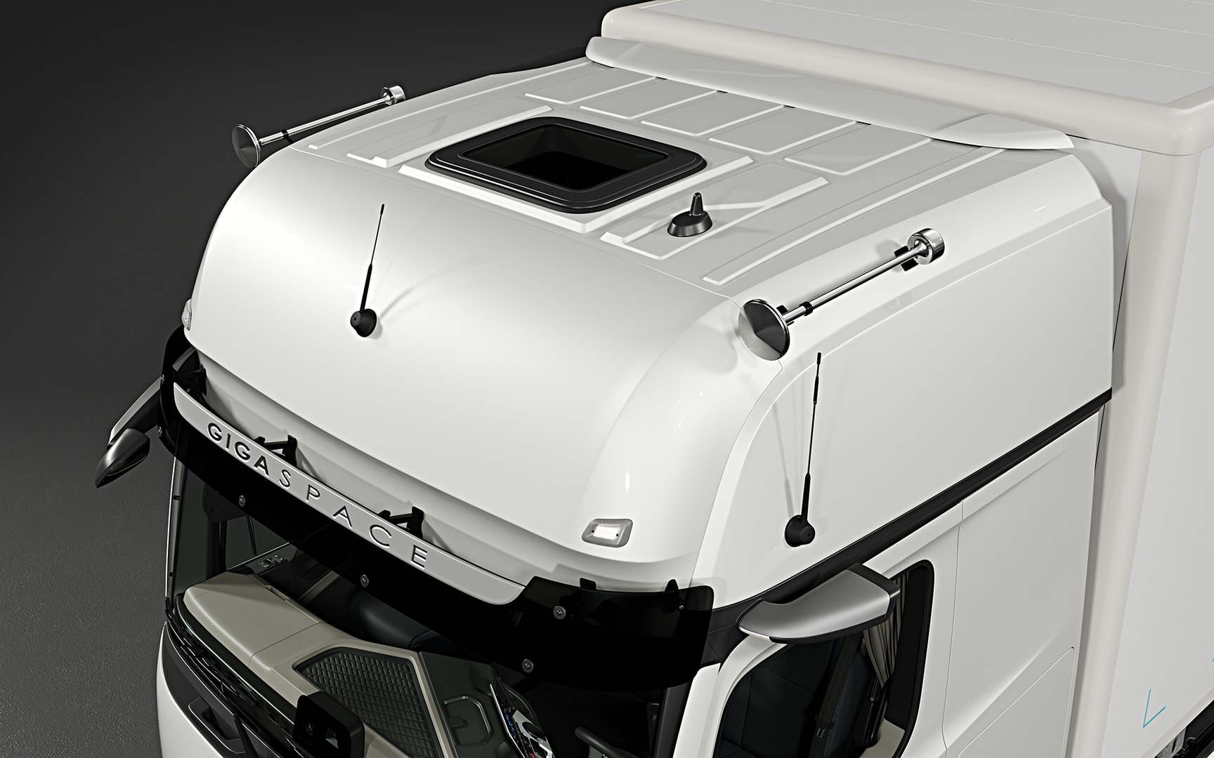 3D Model 2025 Mercedes-Benz EActros 600 GigaSpace Box Truck ...