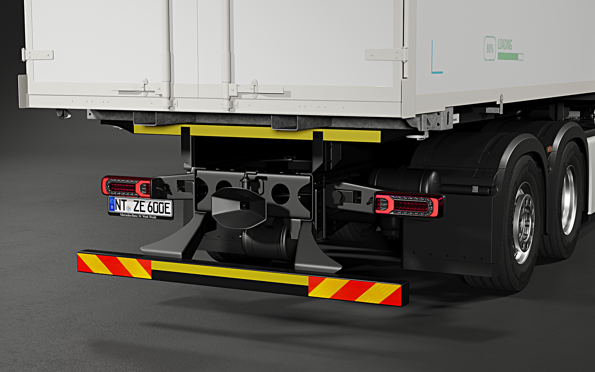 3D модель Грузовик-фургон Mercedes-Benz eActros 600 GigaSpace 2025 года ...