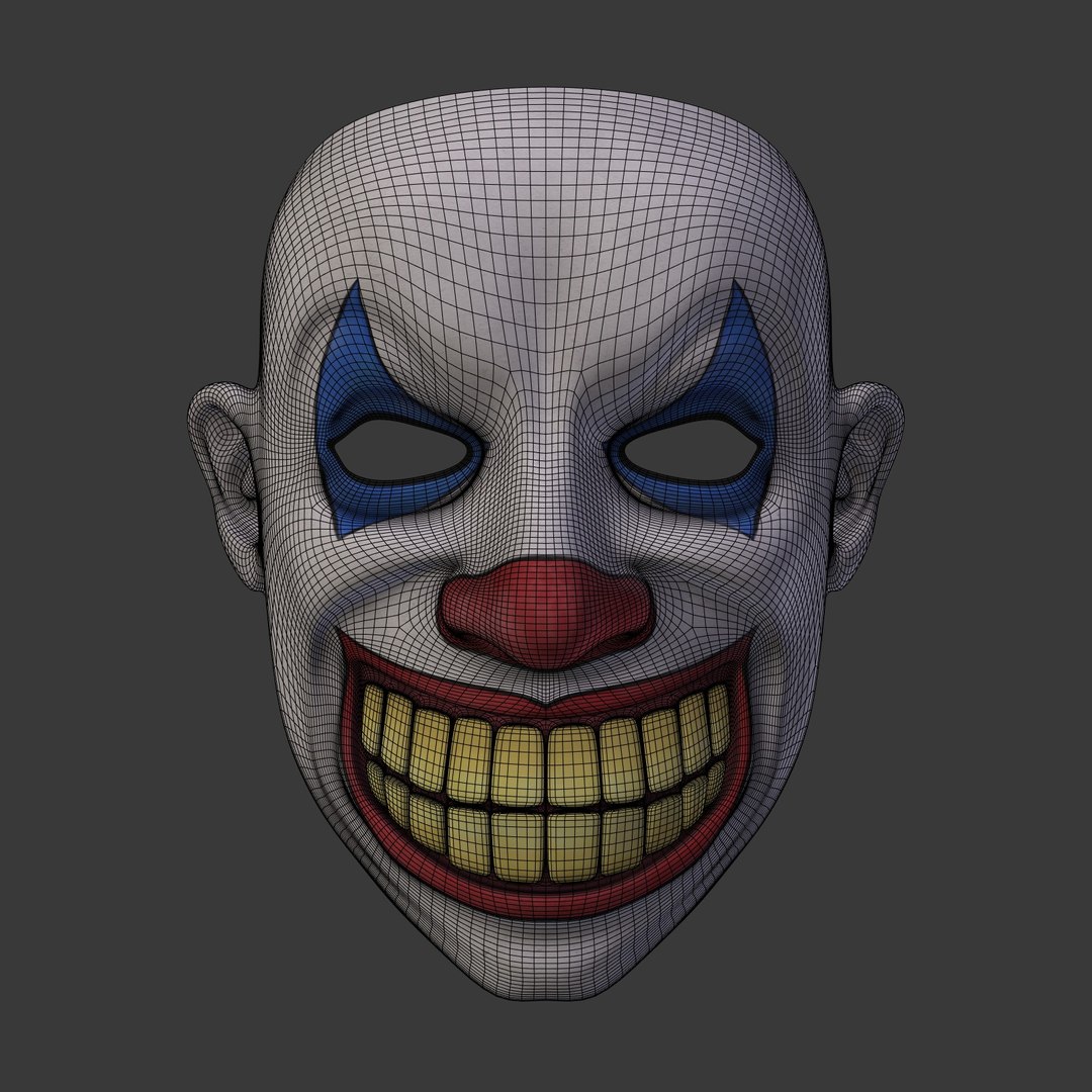 3d Clown Mask