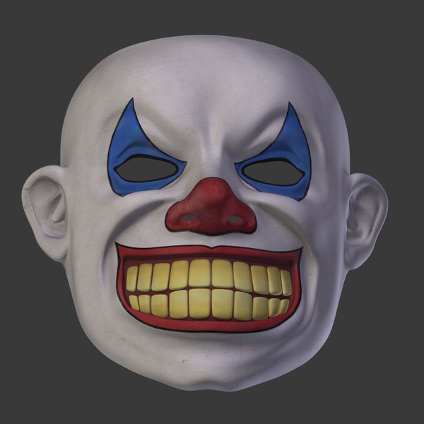 3d clown mask