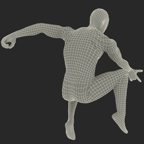 spiderman pose2 3d model