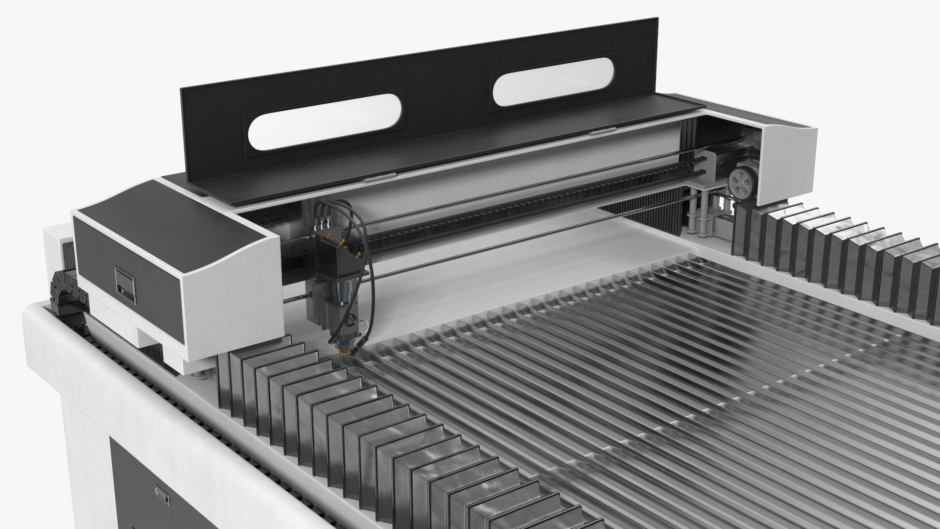 Large Format CNC Laser Cutting System Rigged 3D Model - TurboSquid 2388754