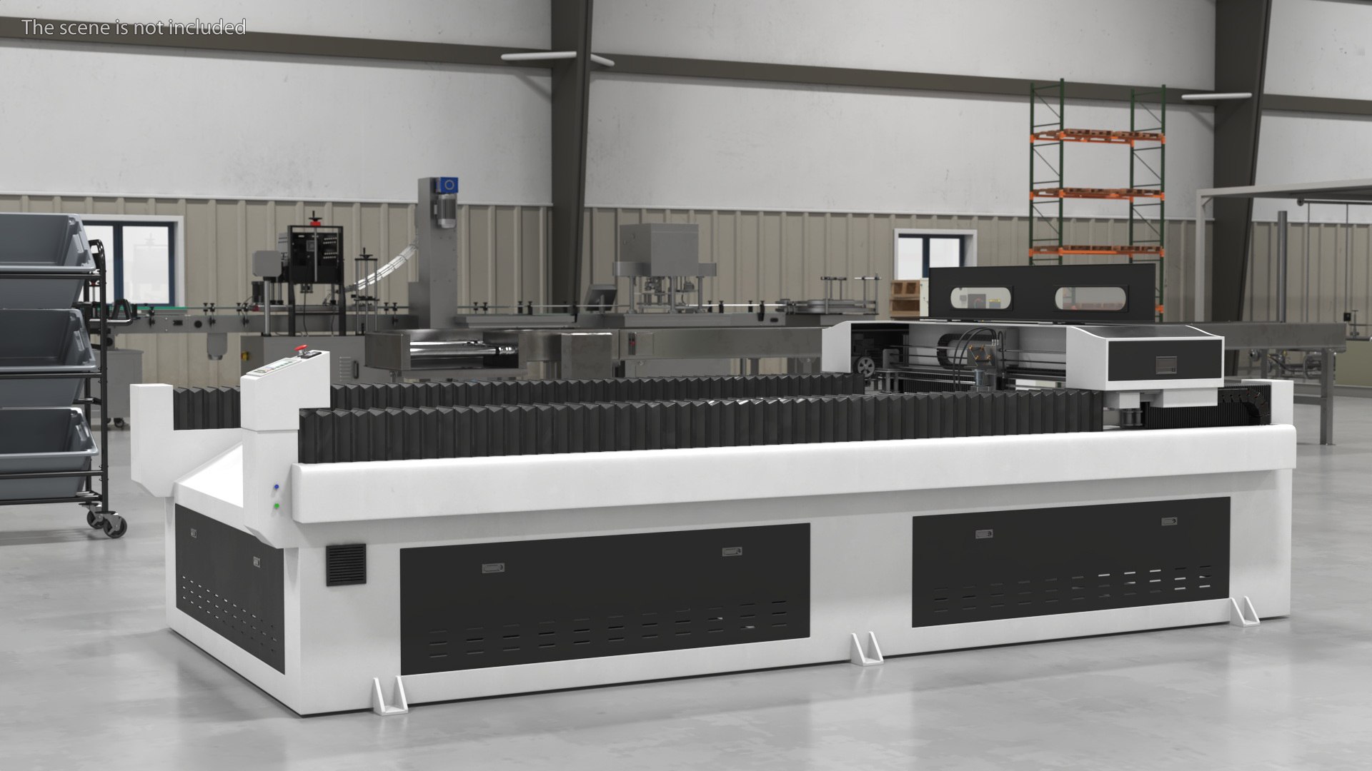Large Format CNC Laser Cutting System Rigged 3D Model - TurboSquid 2388754