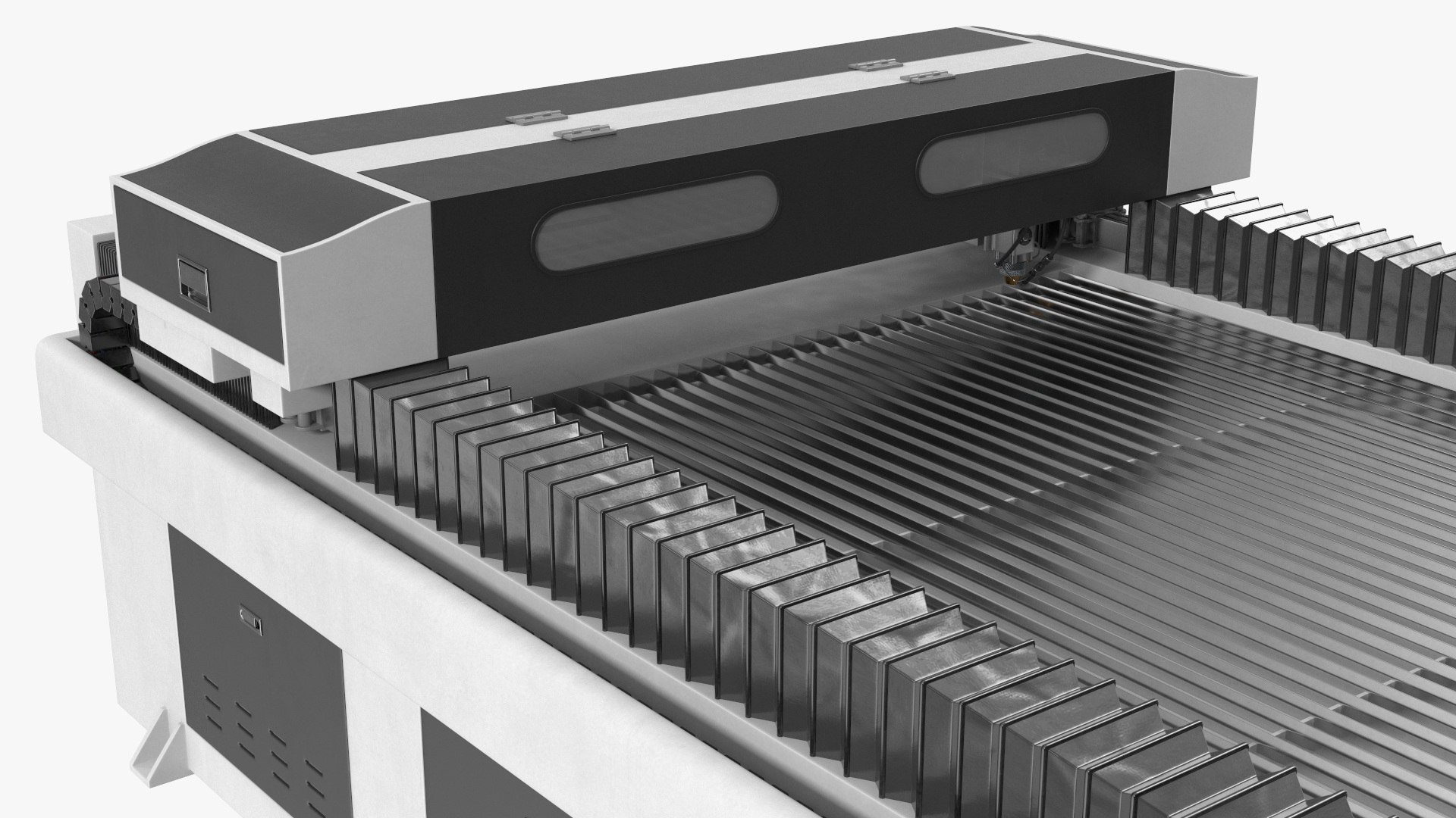 Large Format CNC Laser Cutting System Rigged 3D Model - TurboSquid 2388754