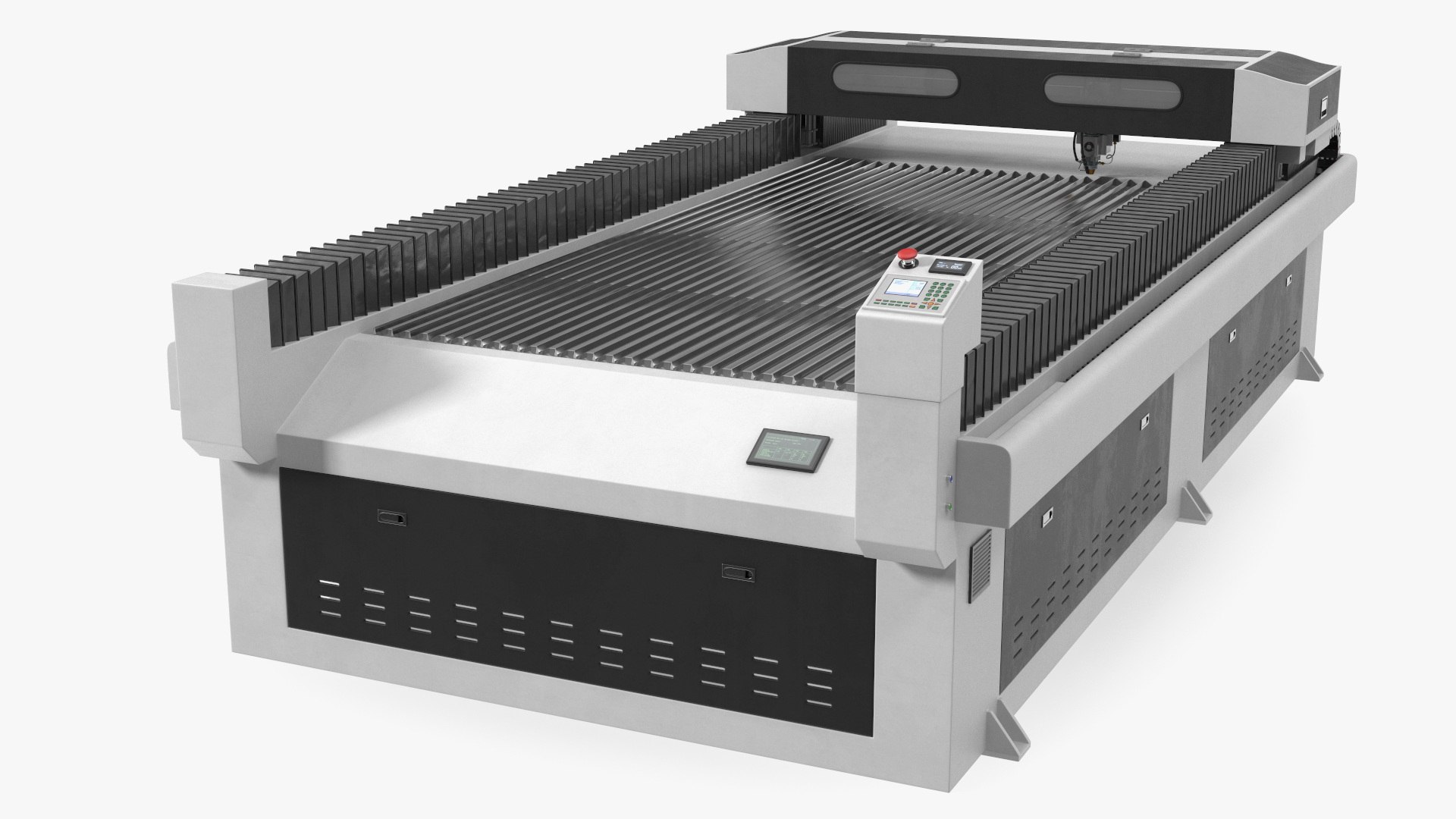 Large Format CNC Laser Cutting System Rigged 3D Model - TurboSquid 2388754