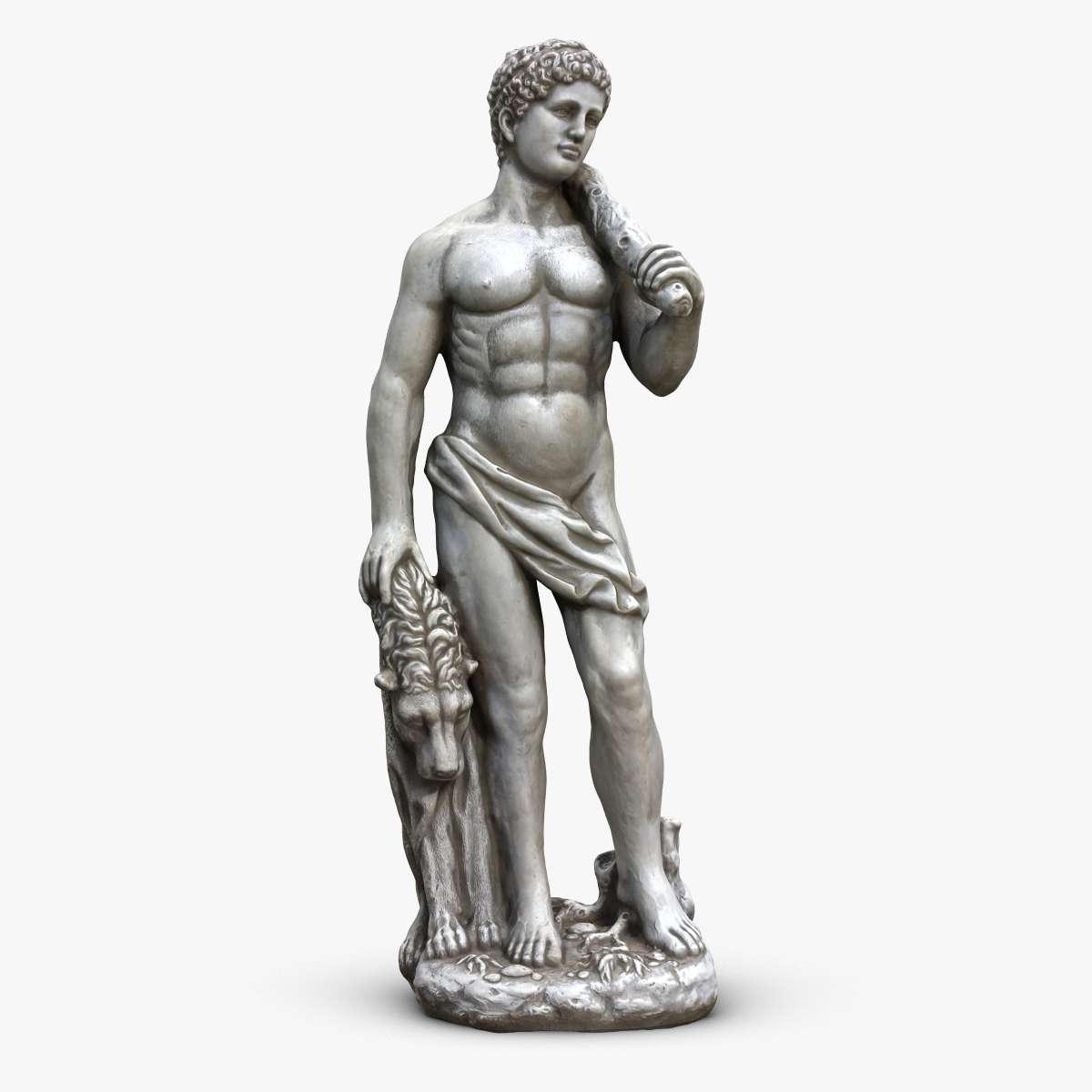 greek man sculpture 3d model