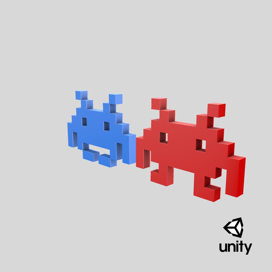 3D Space Invaders Model - TurboSquid 1952628