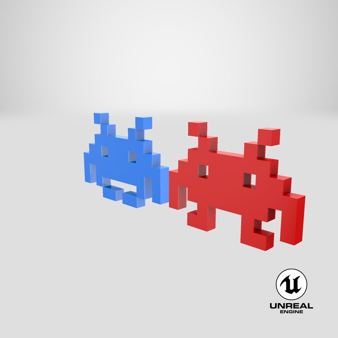 3D Space Invaders Model - TurboSquid 1952628