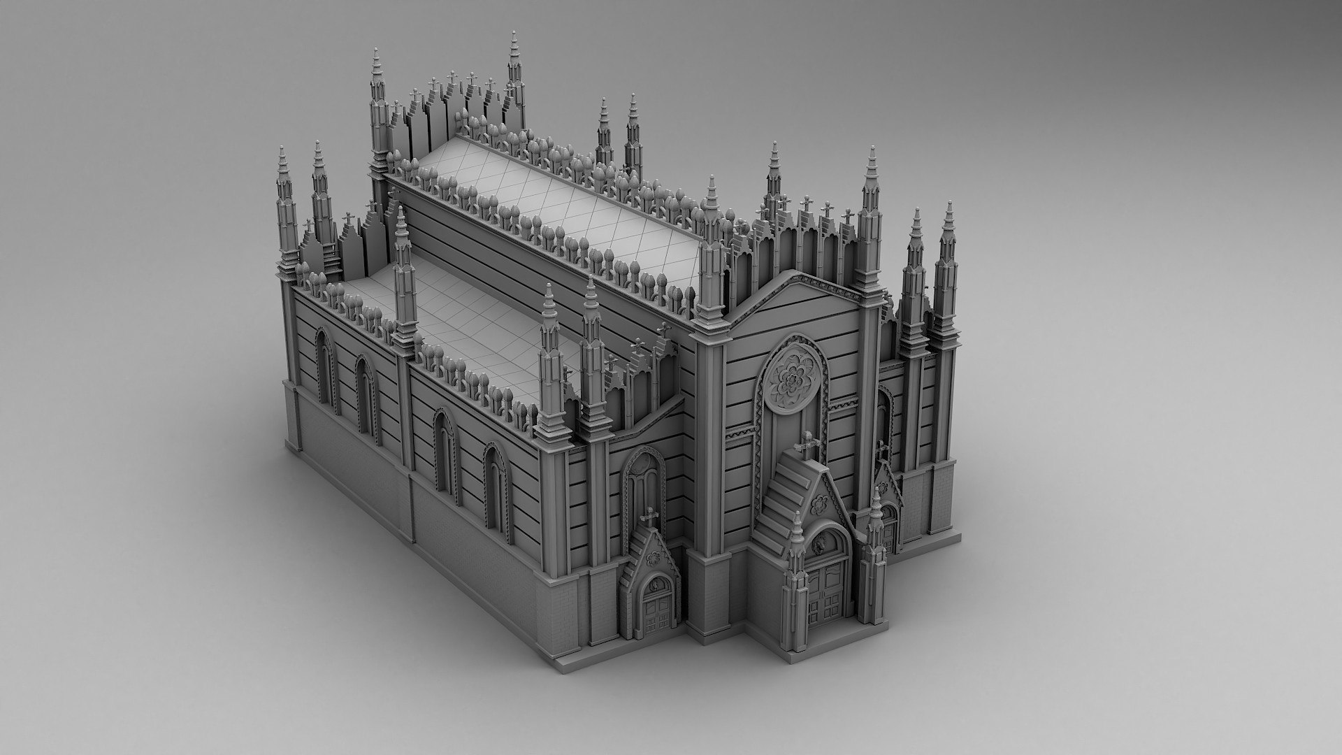 Gothic House Model - TurboSquid 1688818