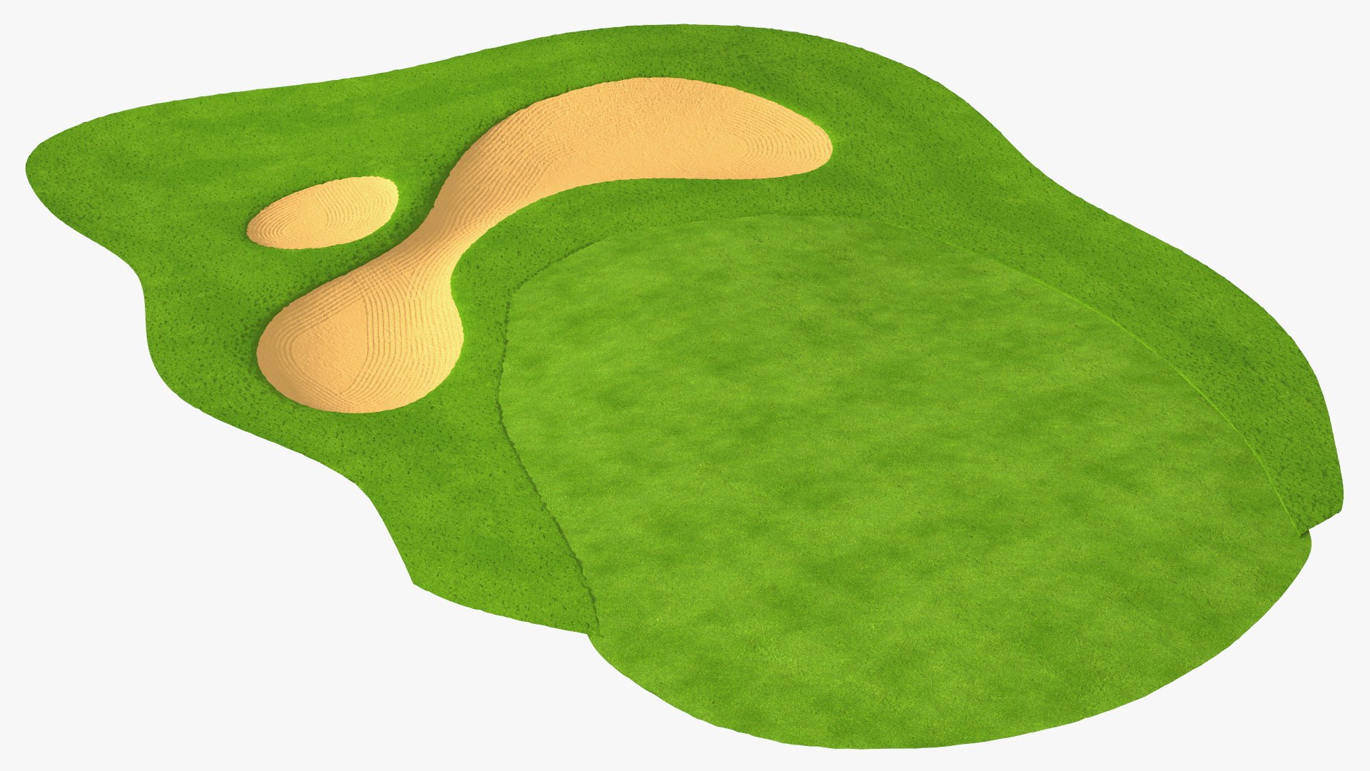 3D Golf Course Sand Pit - TurboSquid 1912540