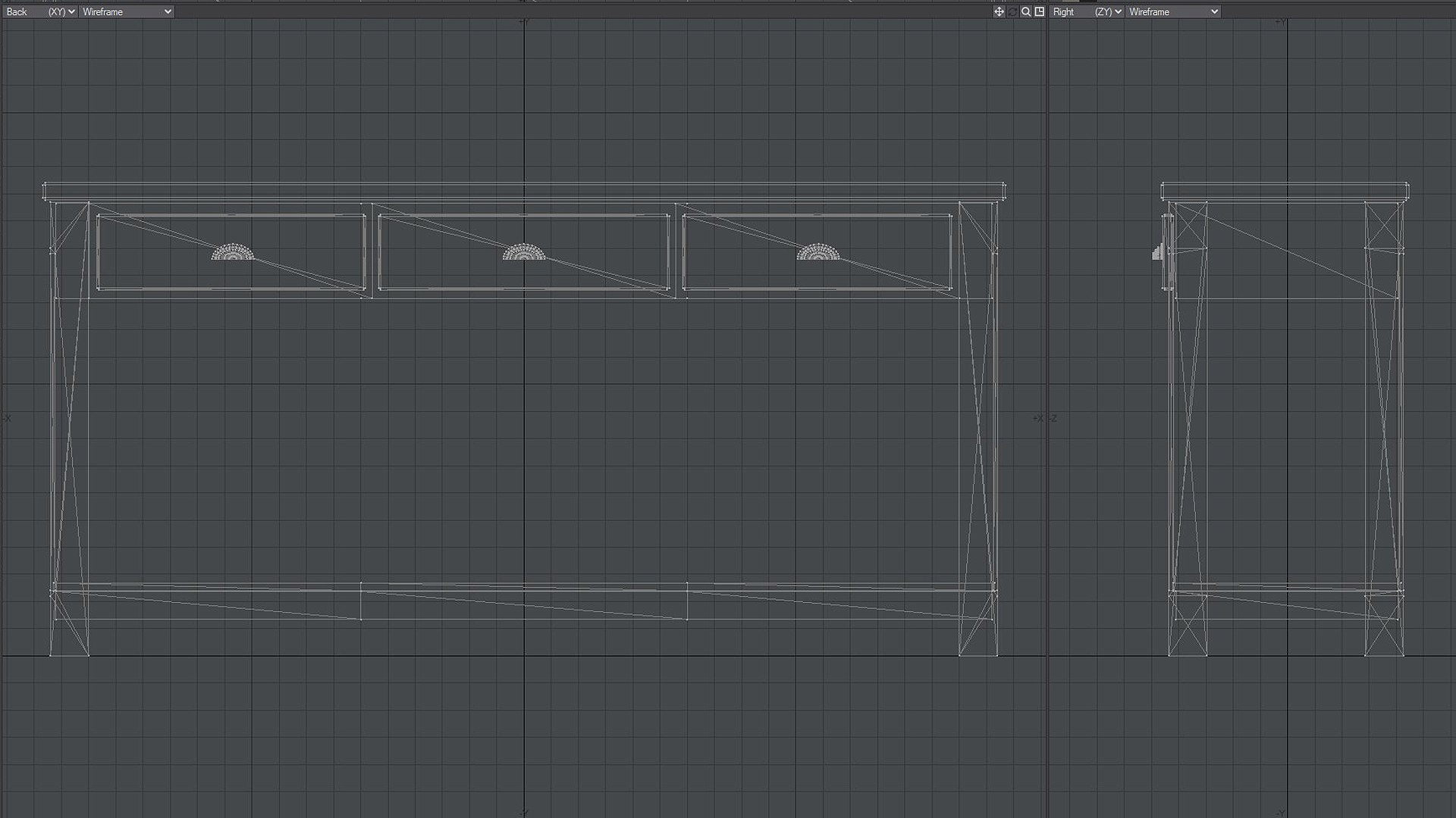 3D Butcher Block Sideboard Model - TurboSquid 1952668