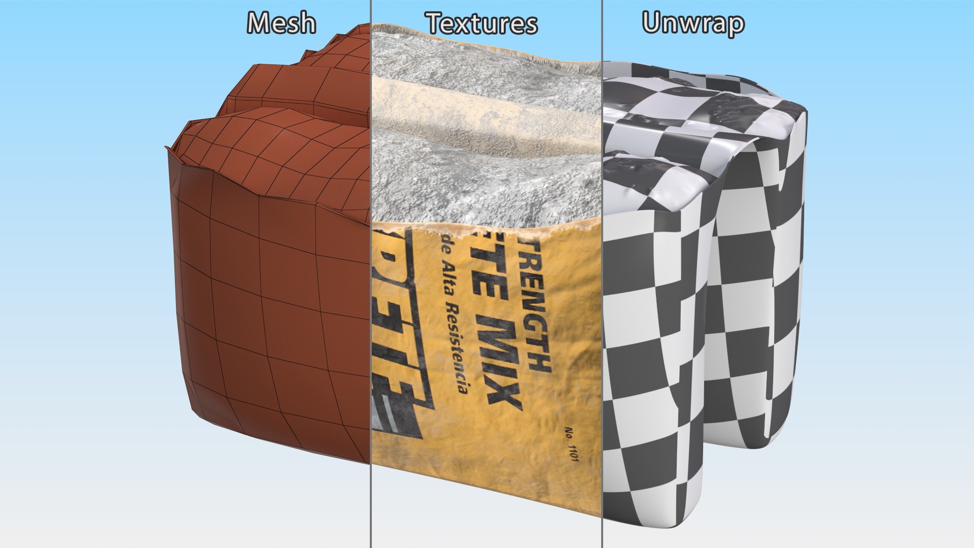 Open Bag Cement Quikrete 80 Lb Model - TurboSquid 2144107