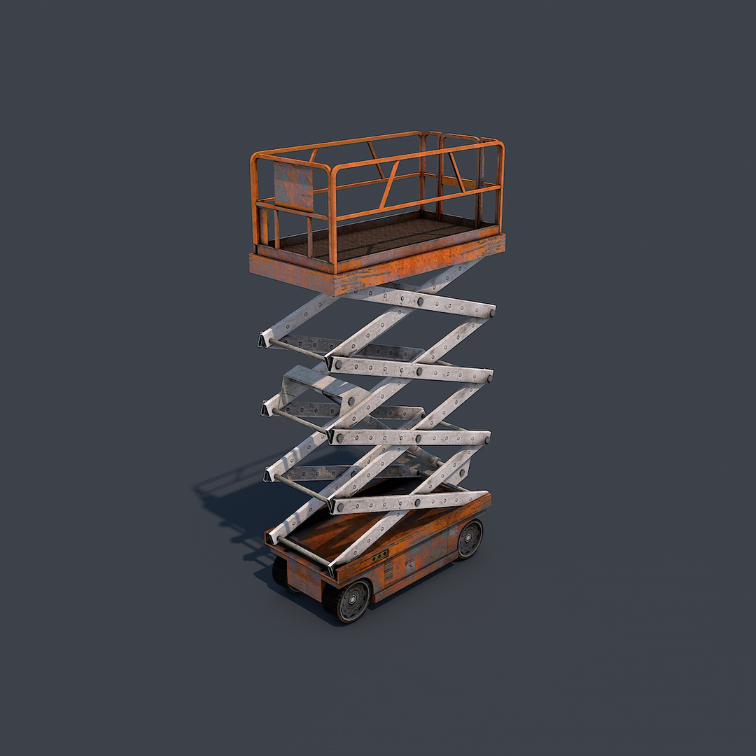 3d Scissor Lift Model
