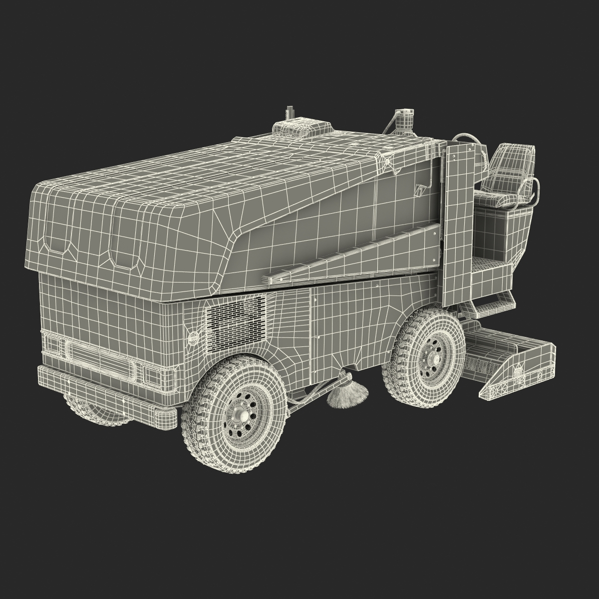 3d zamboni 525 ice machine model