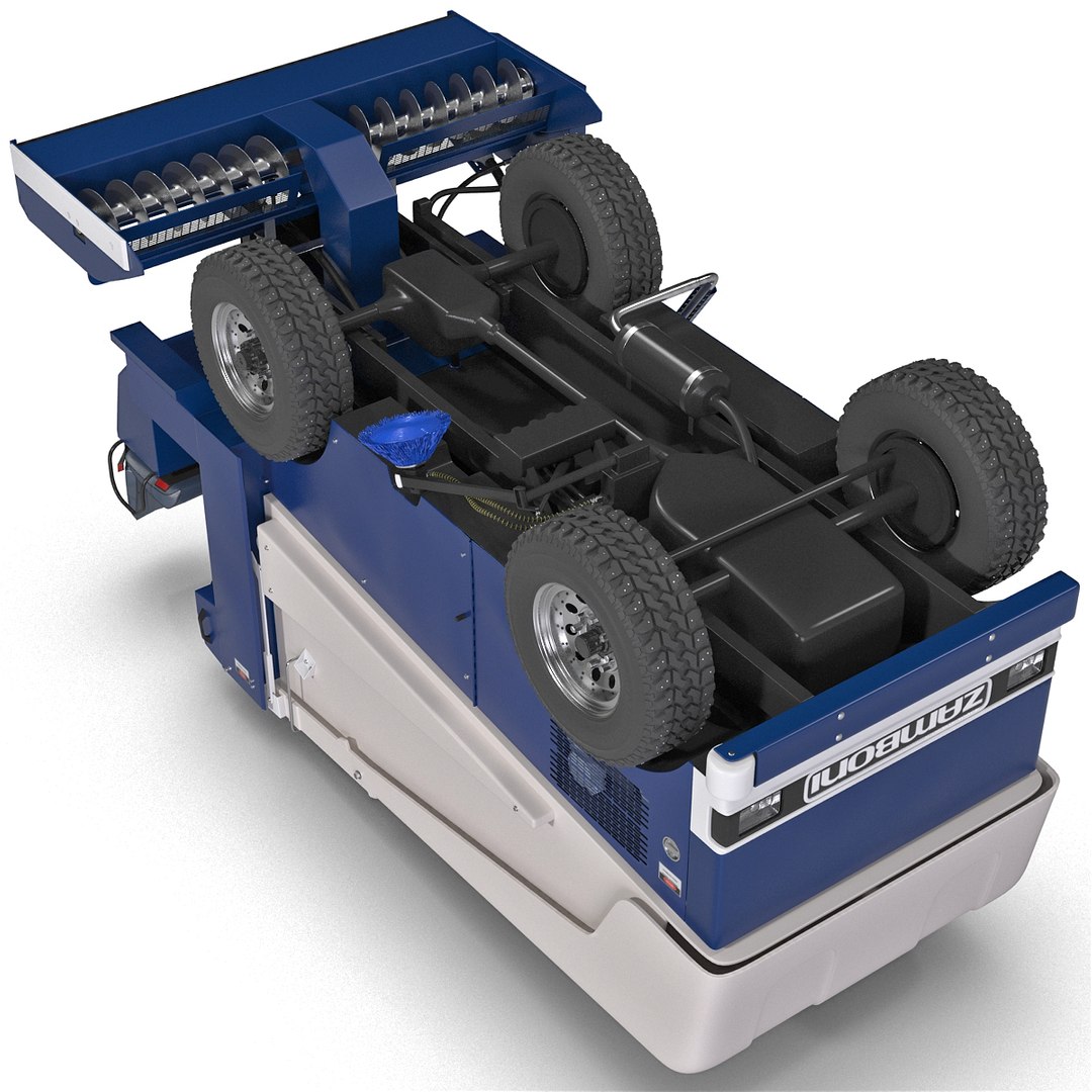 3d Zamboni 525 Ice Machine Model