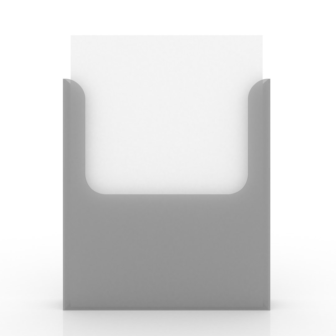 a4 leaflet display box 3d max