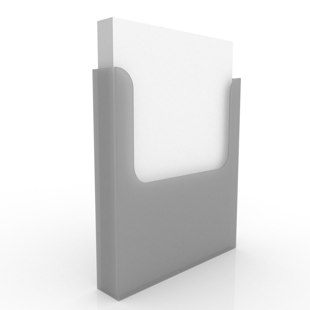 a4 leaflet display box 3d max