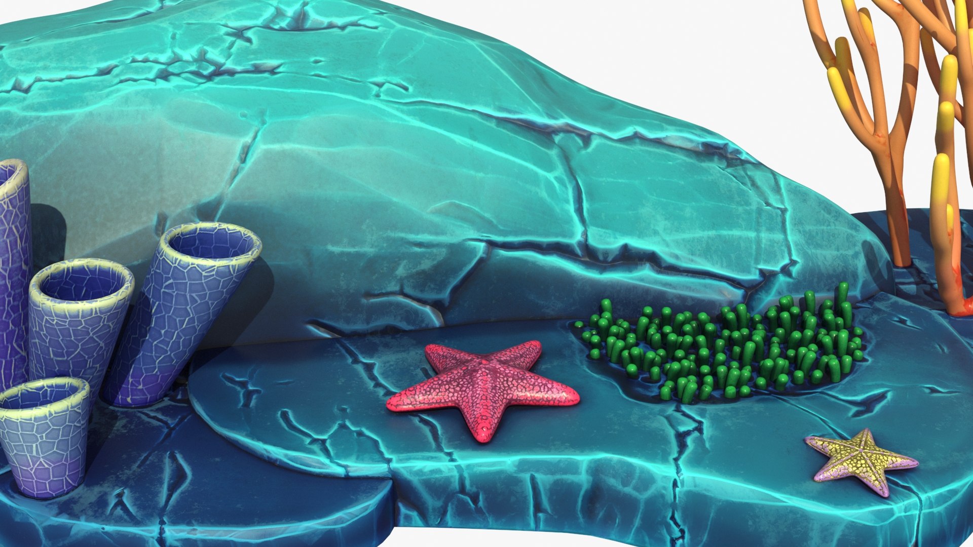 Cartoon Coral Reef V2 3D - TurboSquid 2223981