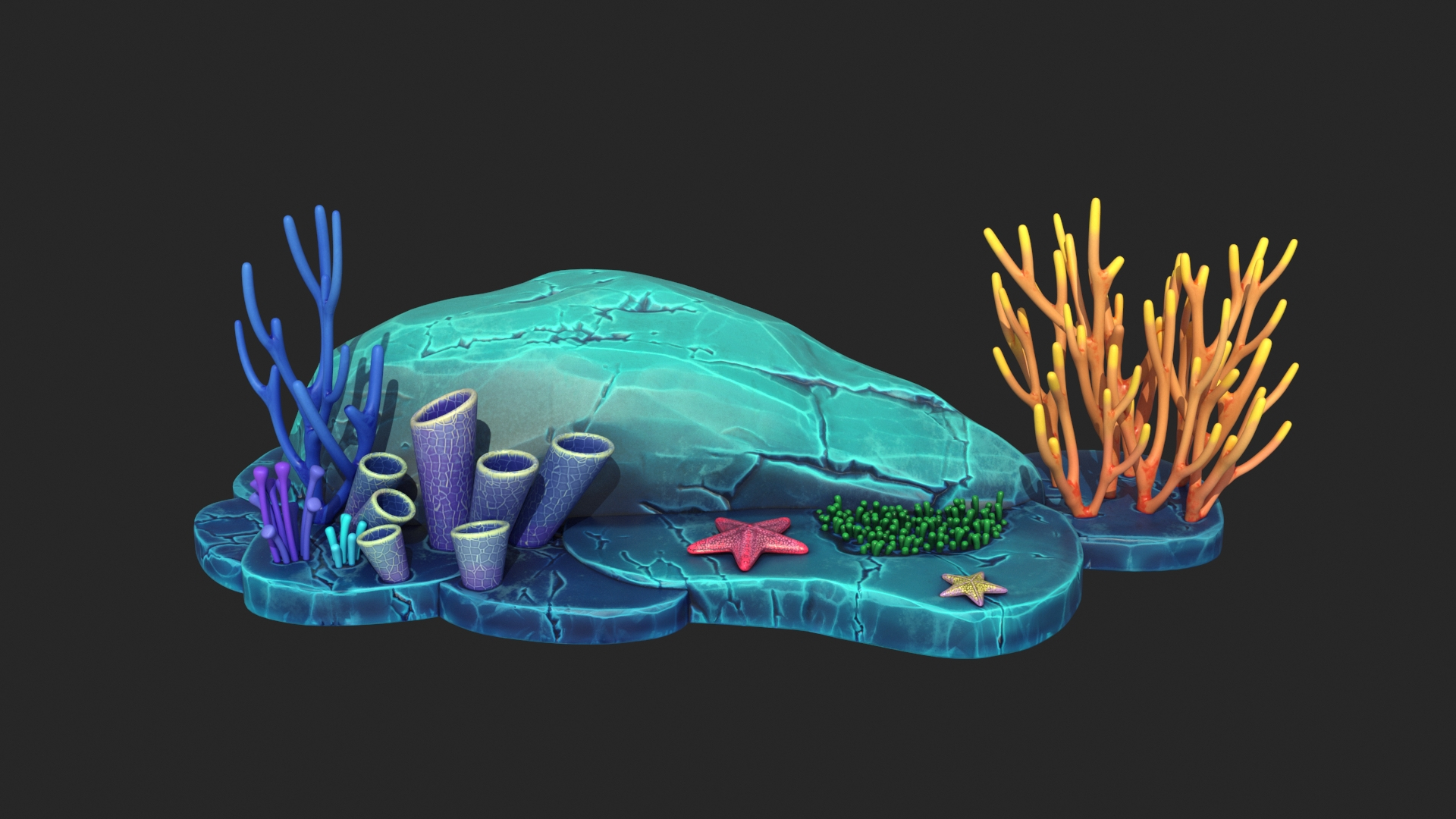 Cartoon Coral Reef V2 3D - TurboSquid 2223981