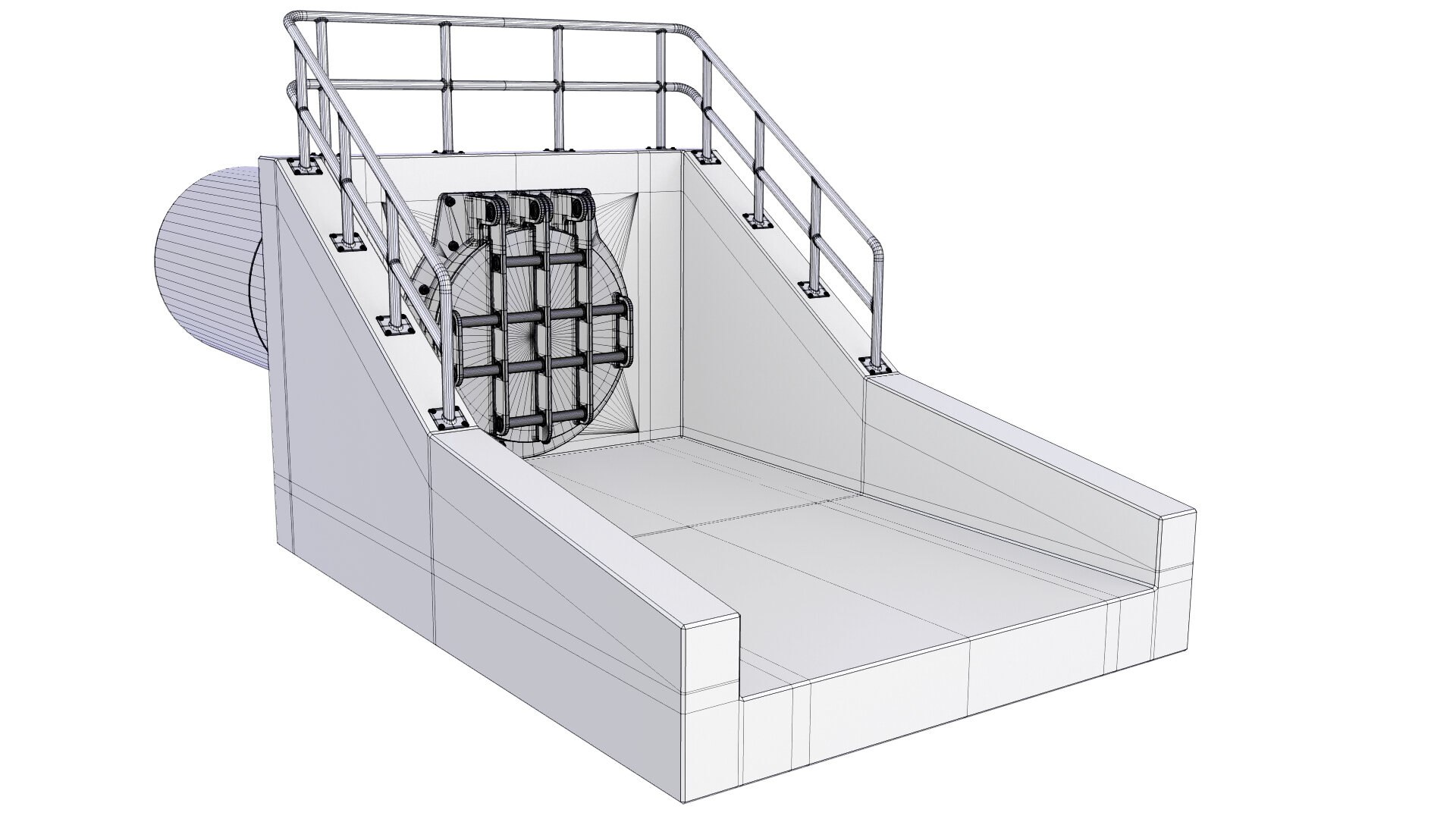 3D Model Sewer Drain Outlet Flap Gate 40 - TurboSquid 1979995