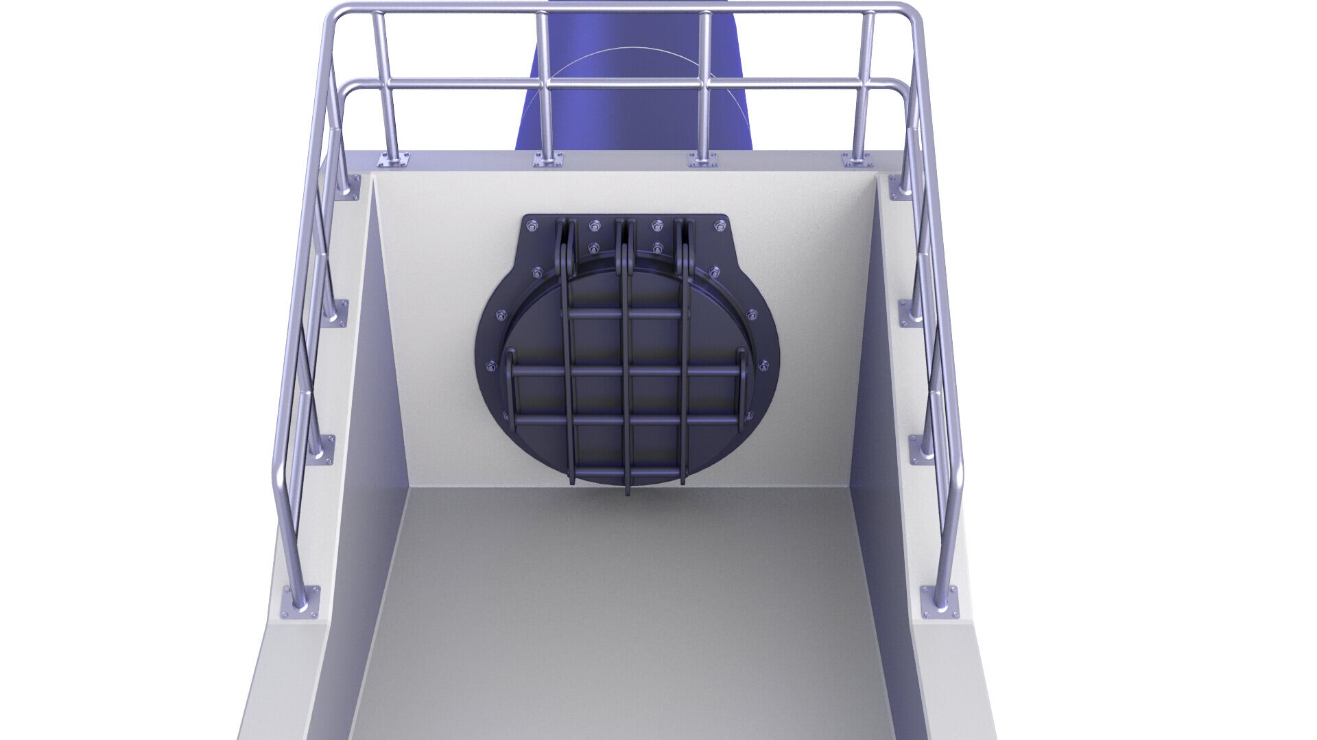 3D Model Sewer Drain Outlet Flap Gate 40 - TurboSquid 1979995