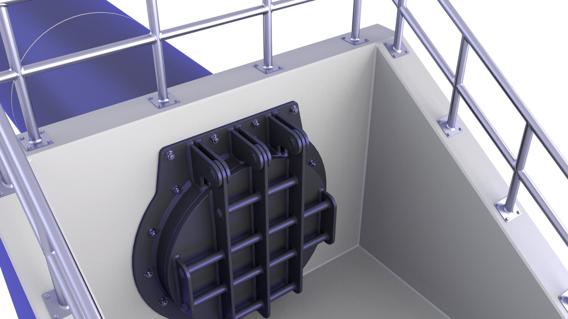 3D Model Sewer Drain Outlet Flap Gate 40 - TurboSquid 1979995