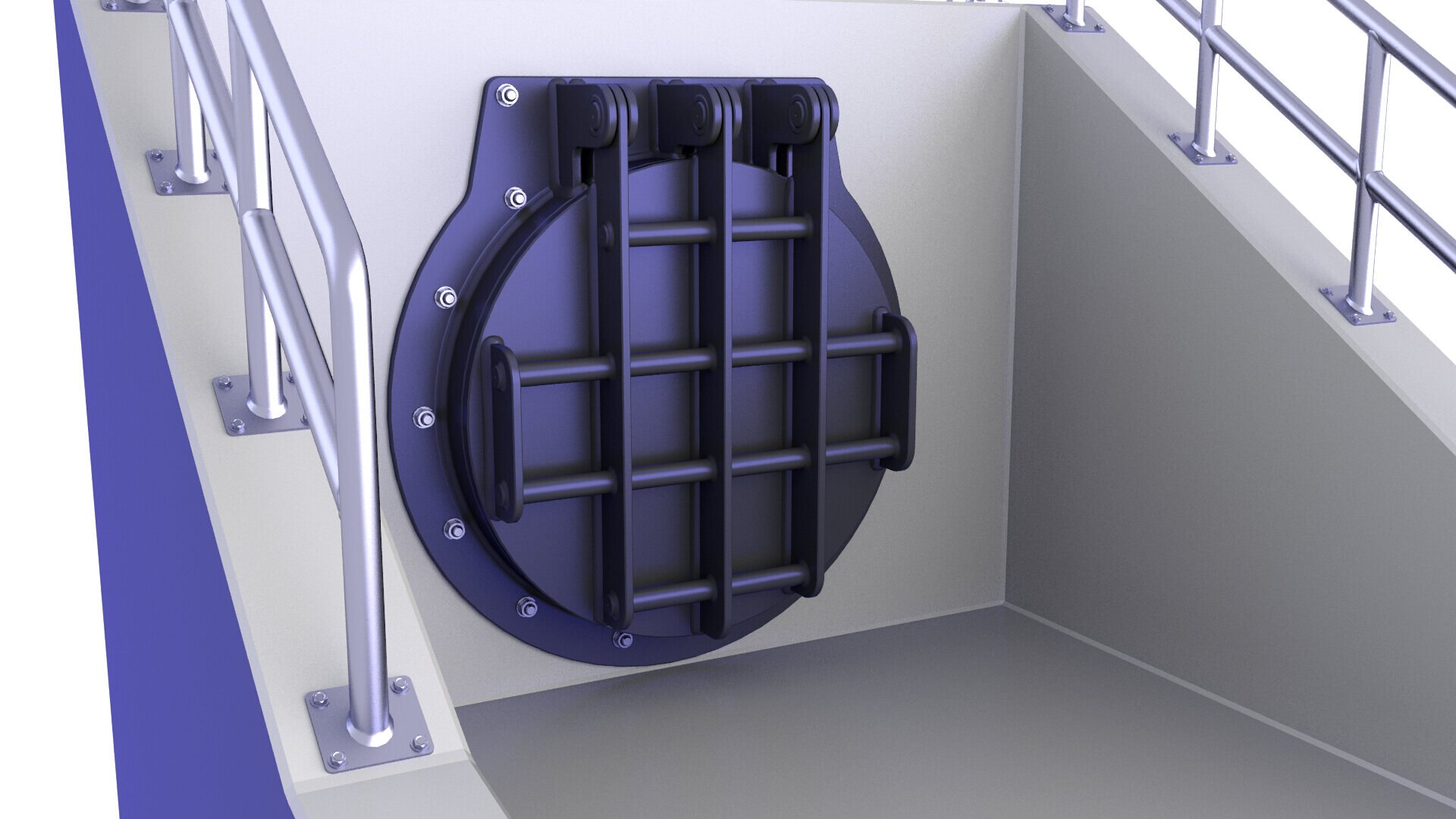 3D Model Sewer Drain Outlet Flap Gate 40 - TurboSquid 1979995