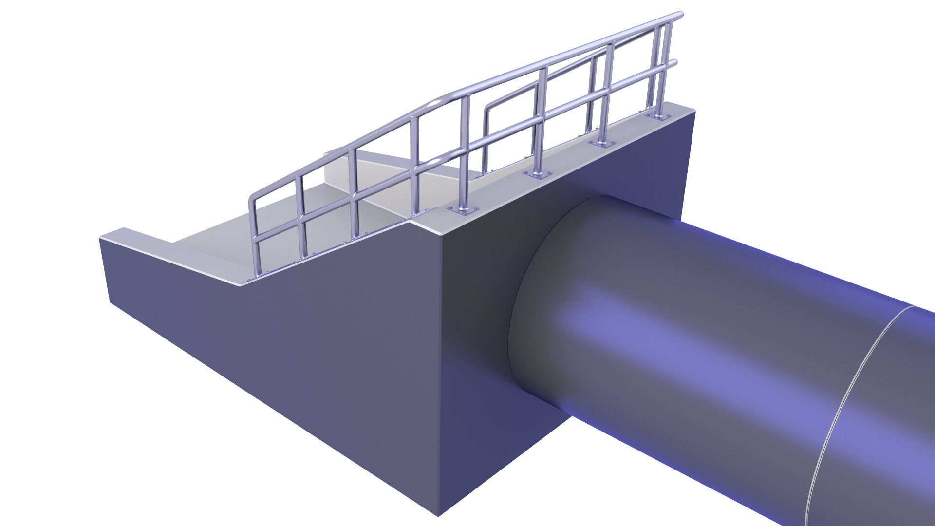 3D Model Sewer Drain Outlet Flap Gate 40 - TurboSquid 1979995