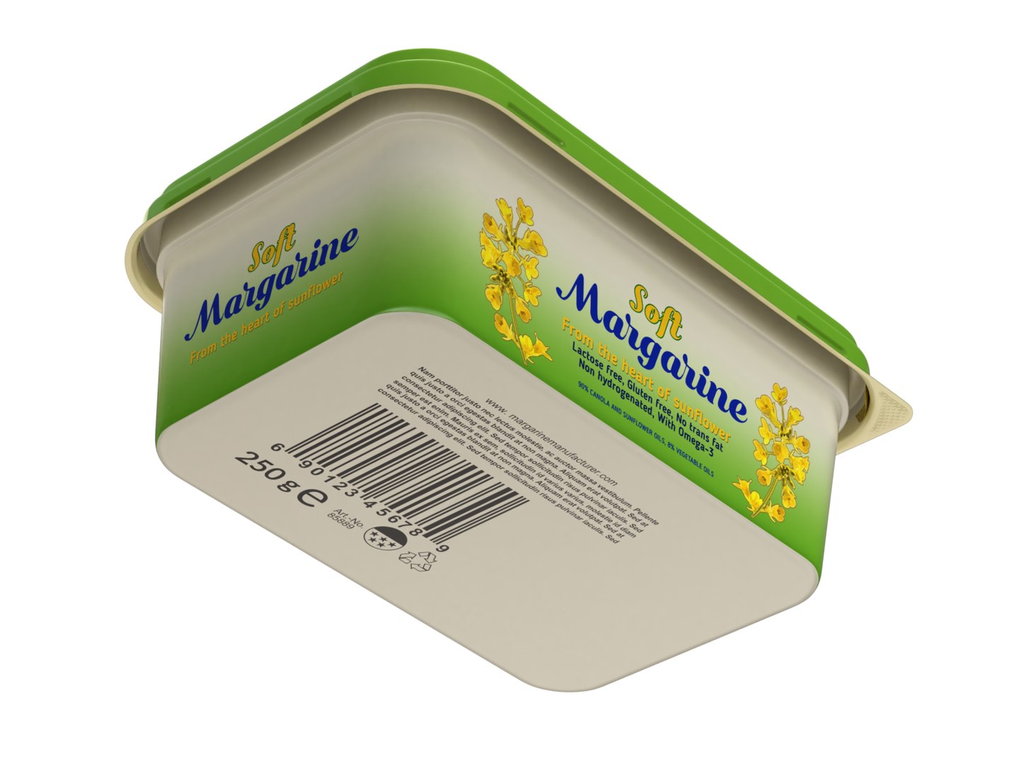 Box Margarin 3D Model - TurboSquid 1315043