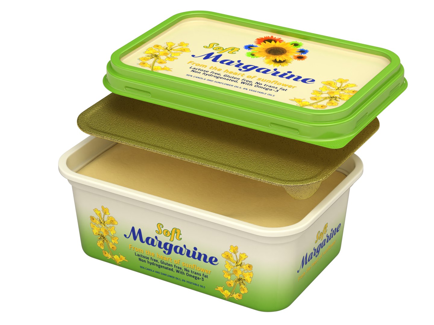 Box Margarin 3D Model - TurboSquid 1315043