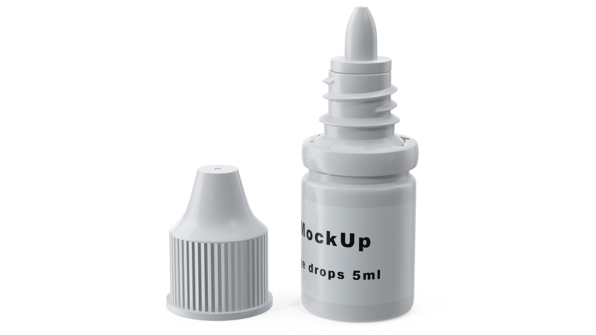 Medical Drops Bottle 5ml Mockup 3D Model - TurboSquid 2152130