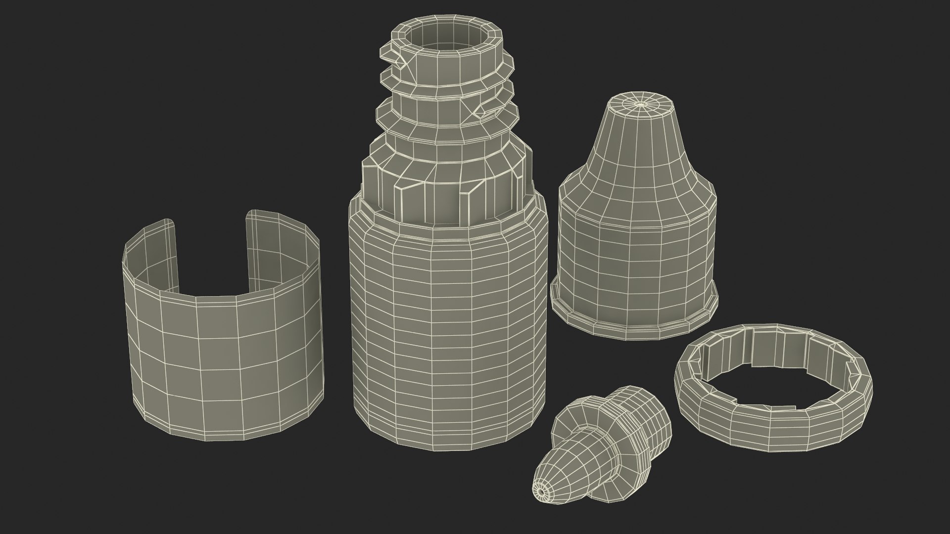 Medical Drops Bottle 5ml Mockup 3D Model - TurboSquid 2152130