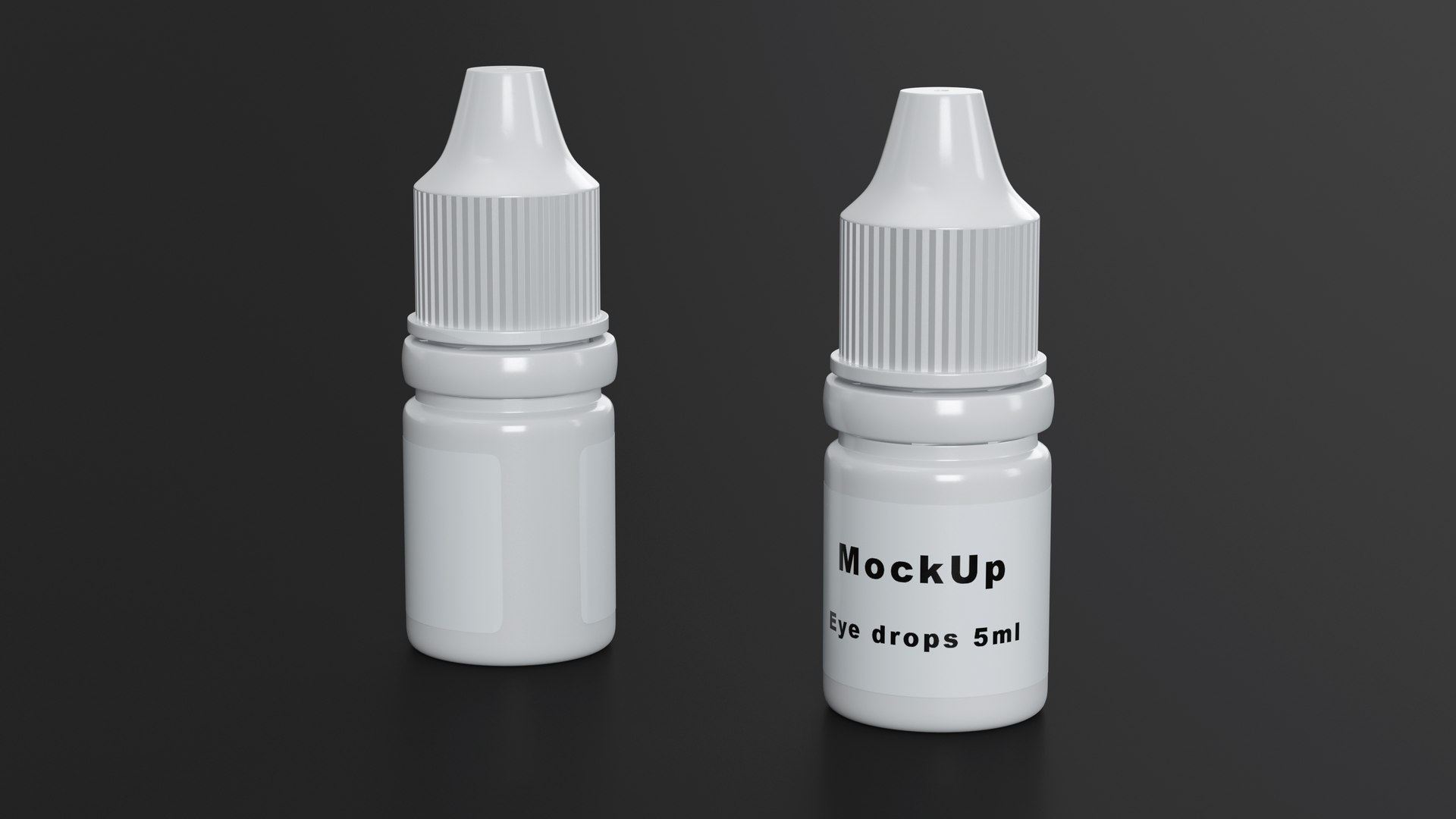 Medical Drops Bottle 5ml Mockup 3D Model - TurboSquid 2152130