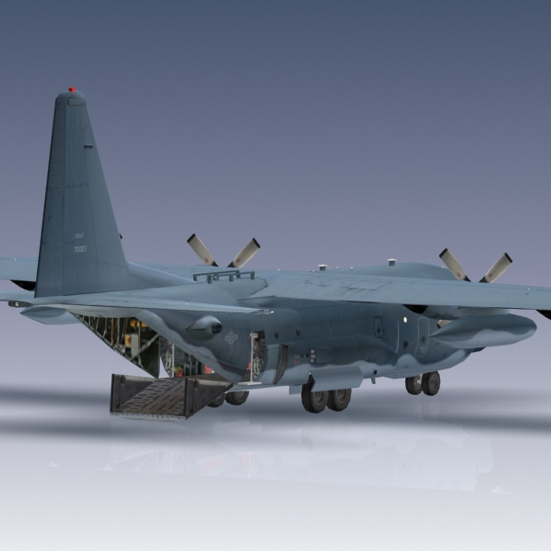 Usaf Mc-130h C-130 Hercules Obj