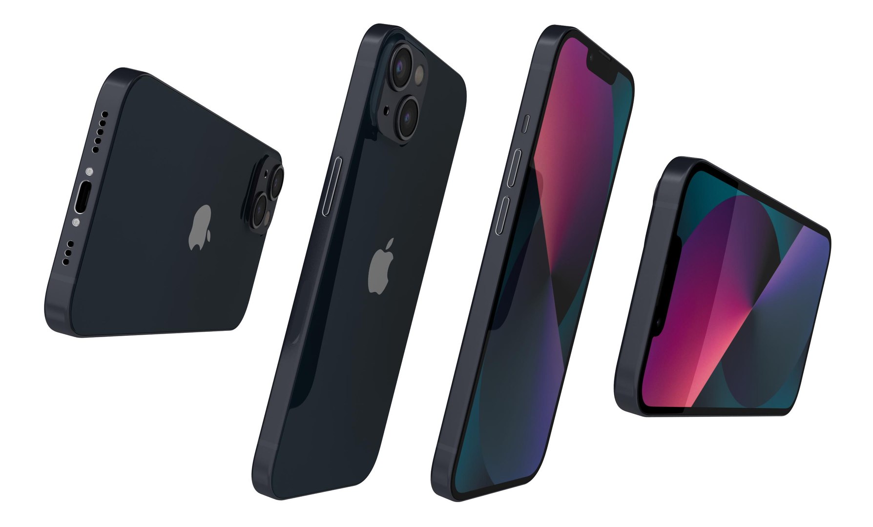 Apple iPhone 13 Midnight 3D model - TurboSquid 1792604
