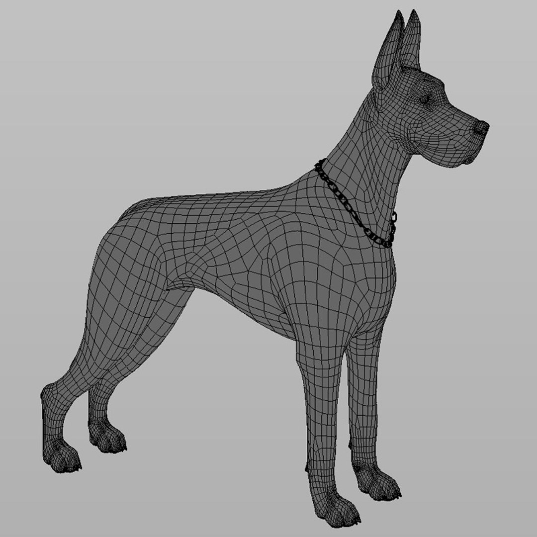 3d Great Dane Model