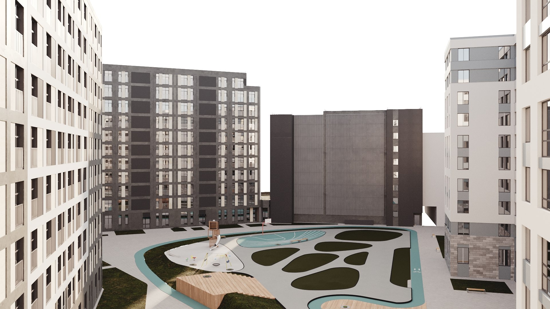 3D Residential Complex 2 Model - TurboSquid 1964583