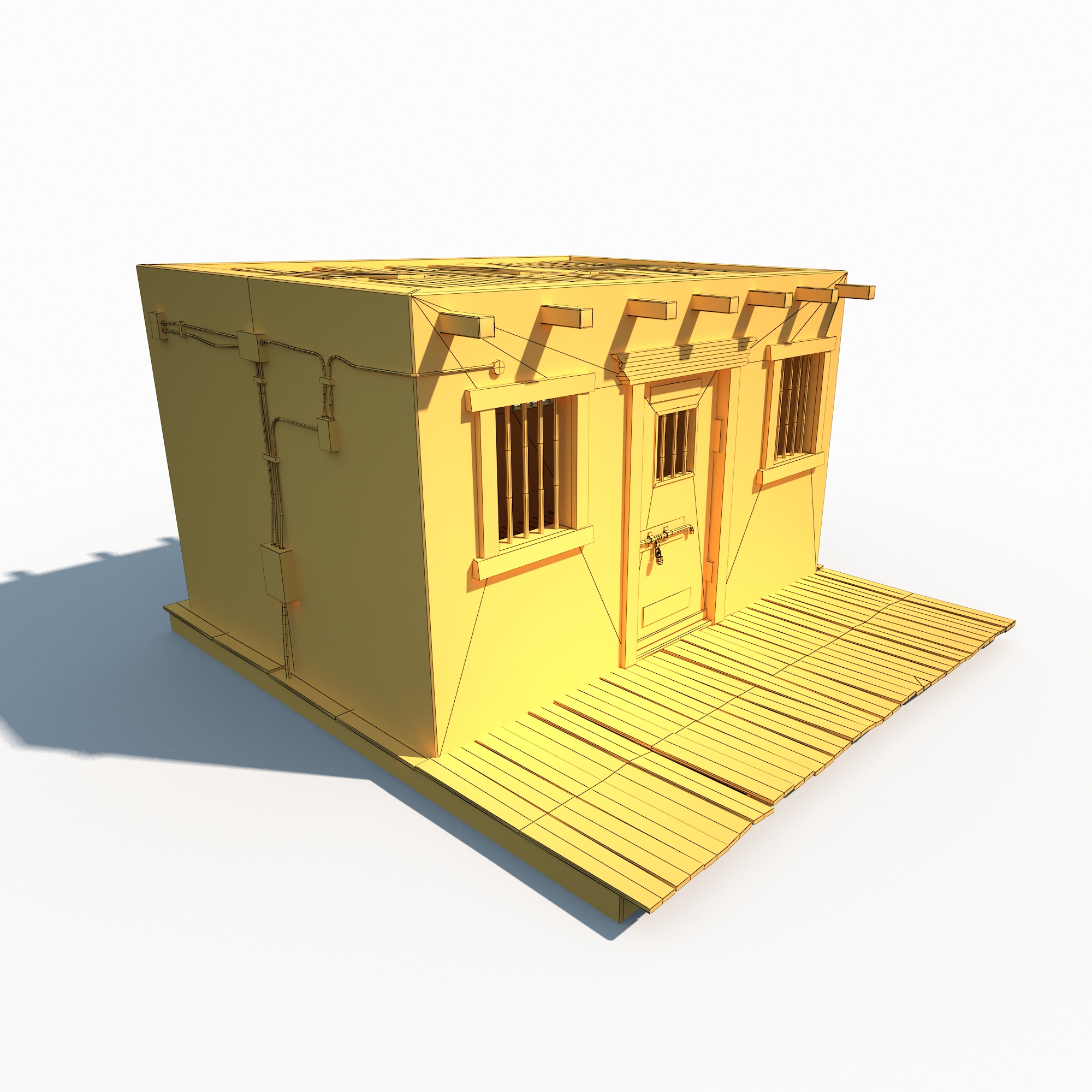 3D wild west jail model - TurboSquid 1217199