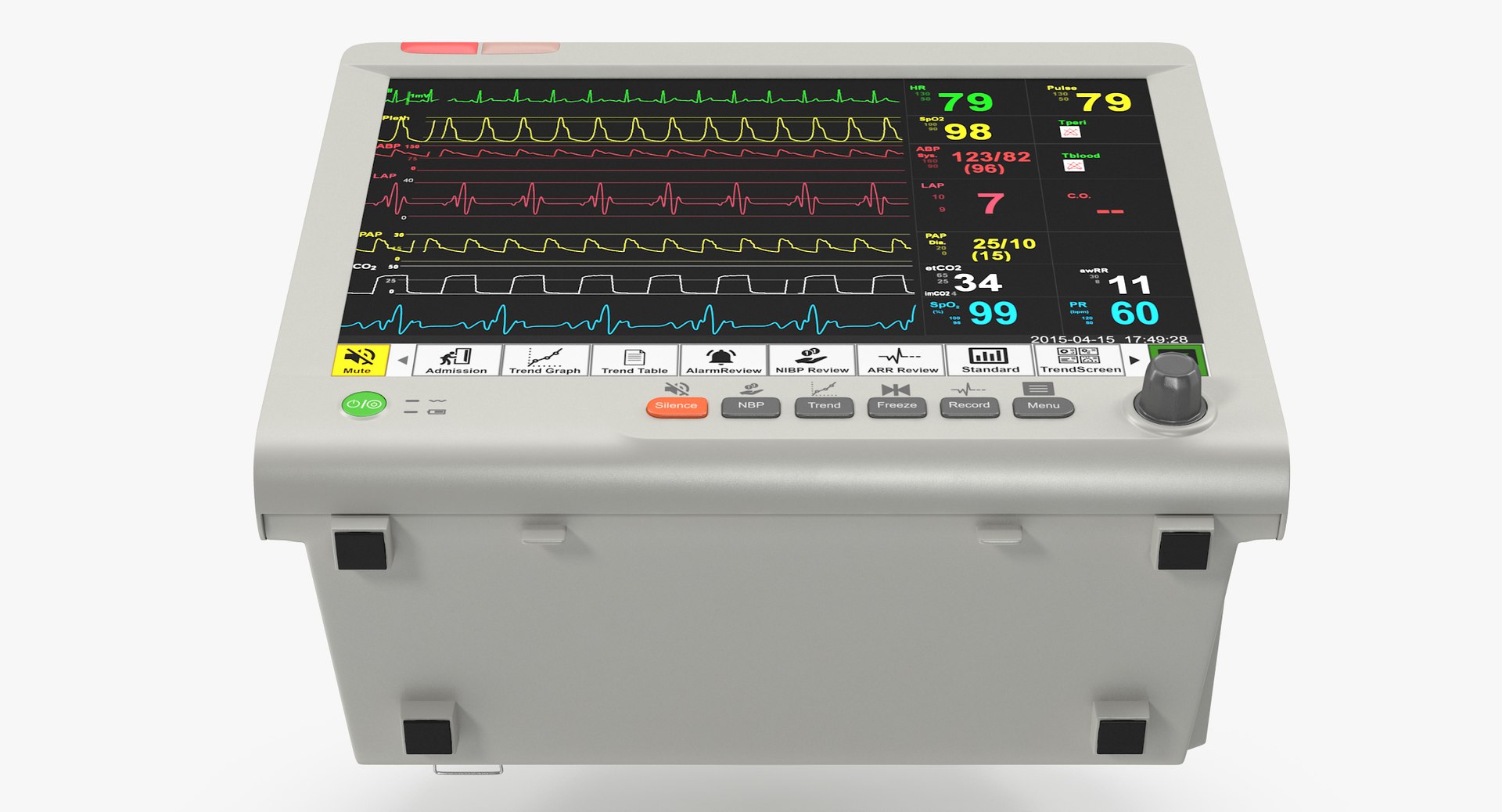 patient monitor 3d model
