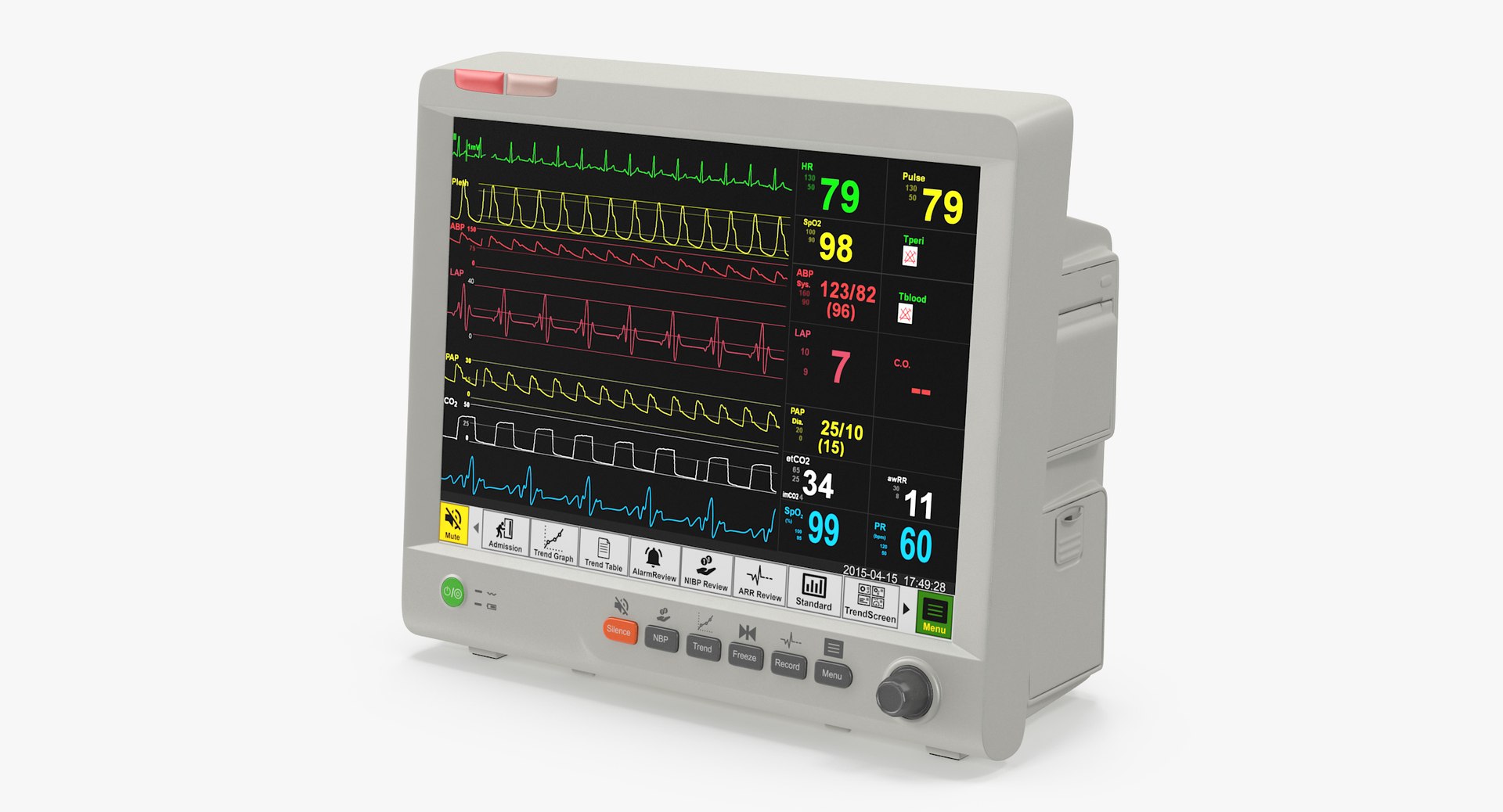 patient monitor 3d model