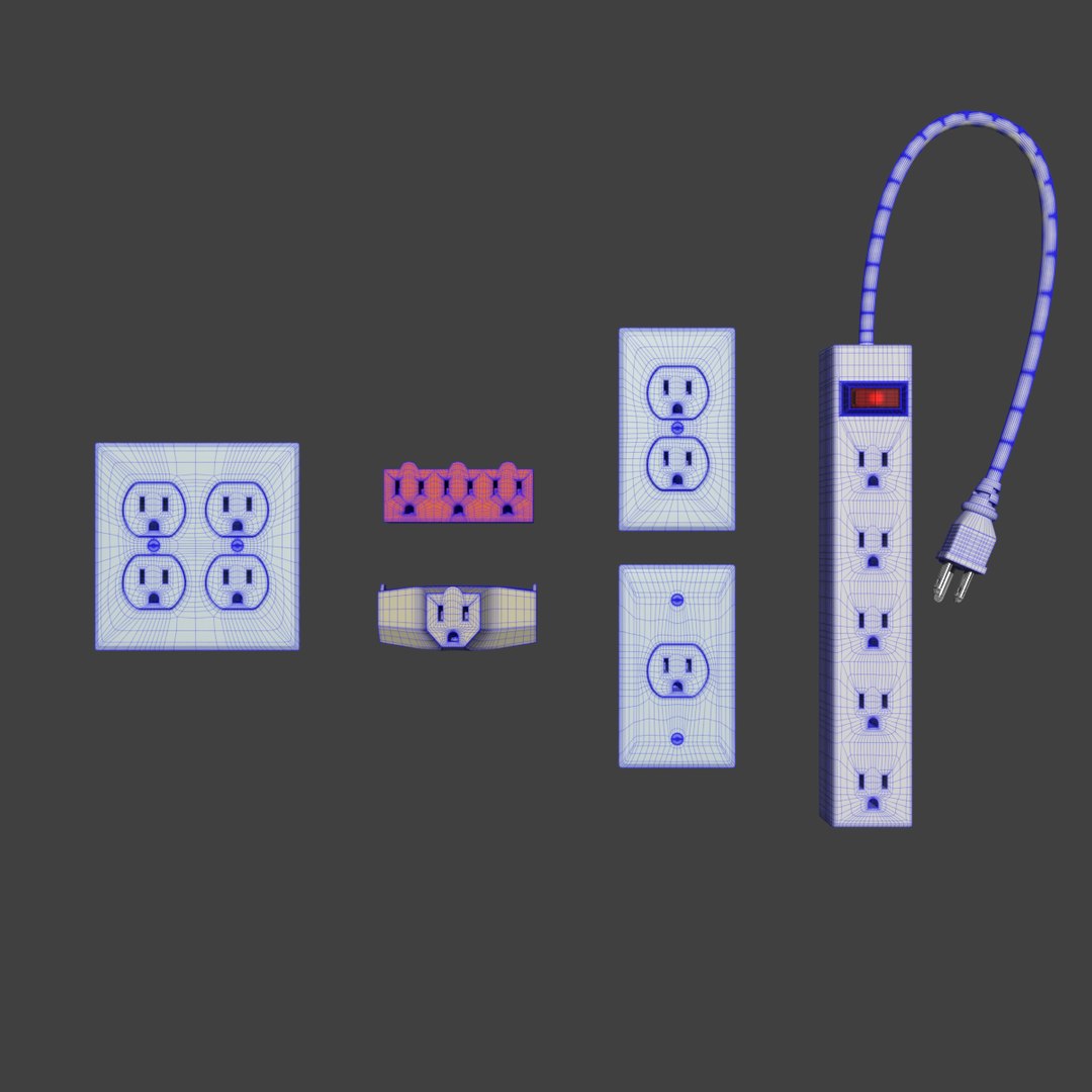 Electrical Outlet Pack 3D Model - TurboSquid 1426355