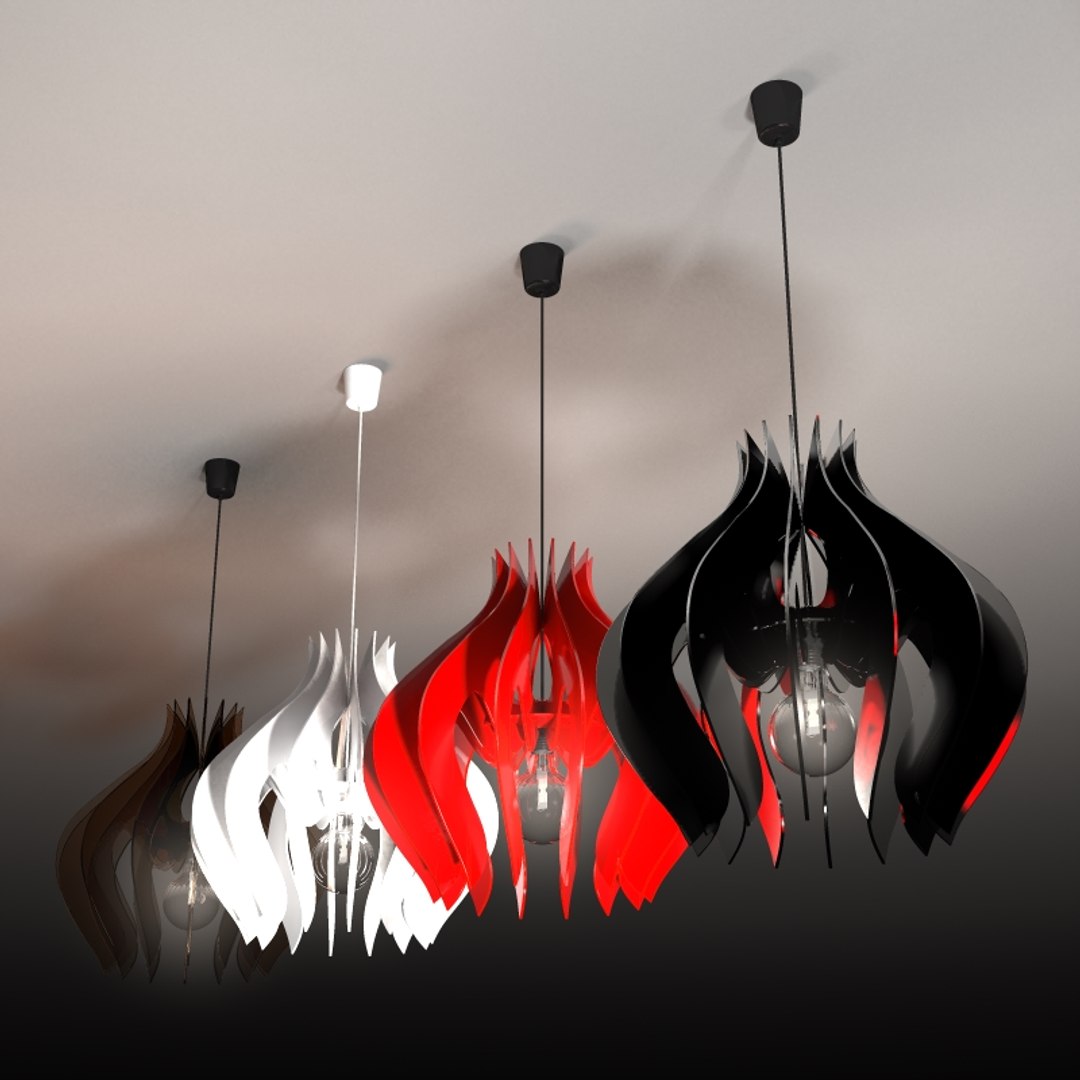 3d Pendant Light Laços - Model