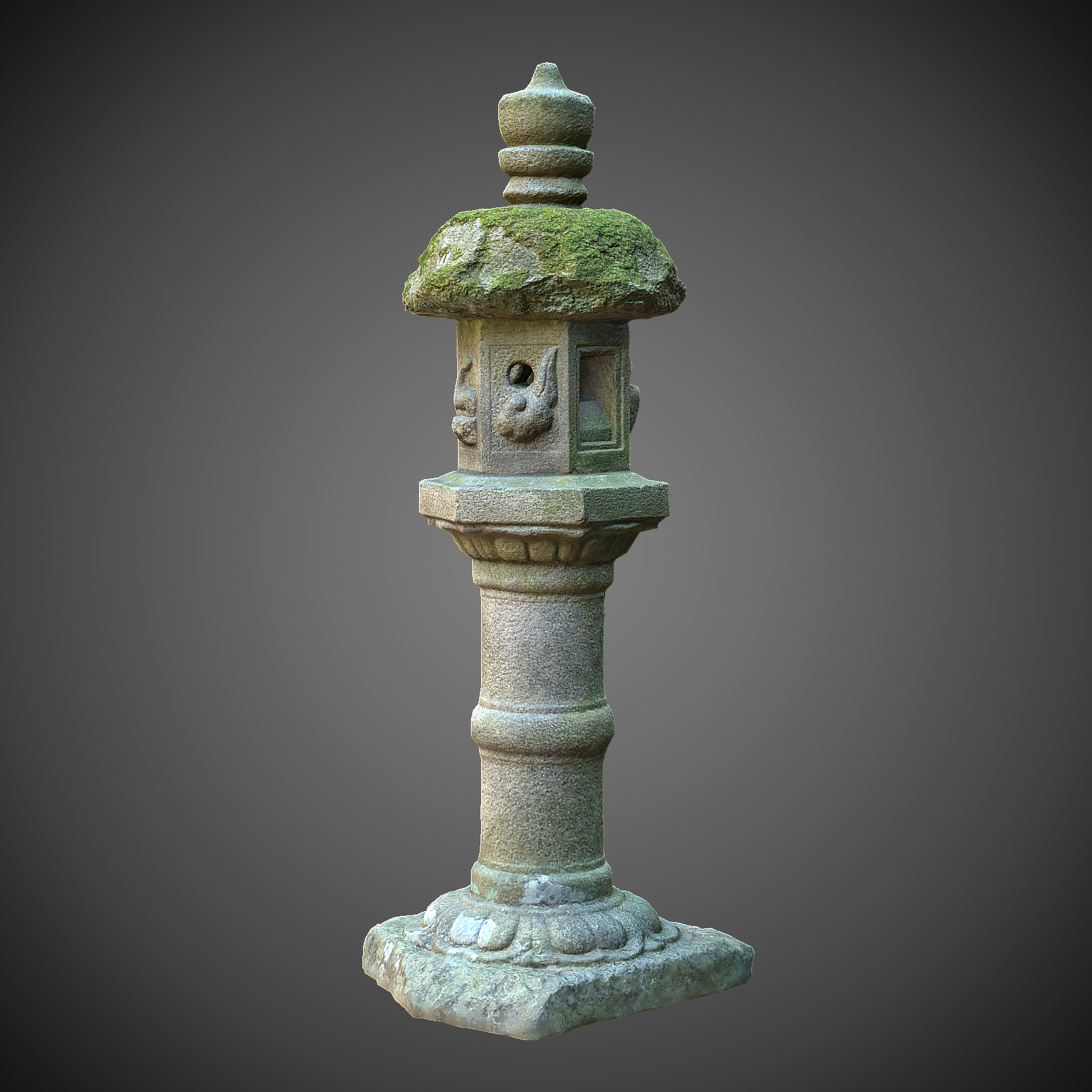 3d japan lantern stone japanese architecture model