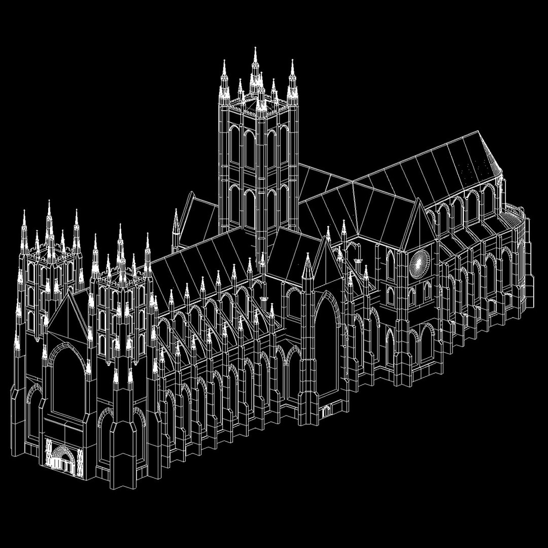 Cathedrals Gothic Kit 3d Model