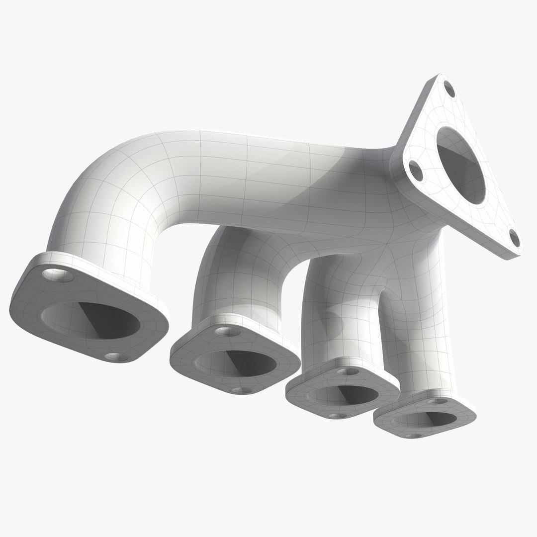 Exhaust Header 3D - TurboSquid 1995577